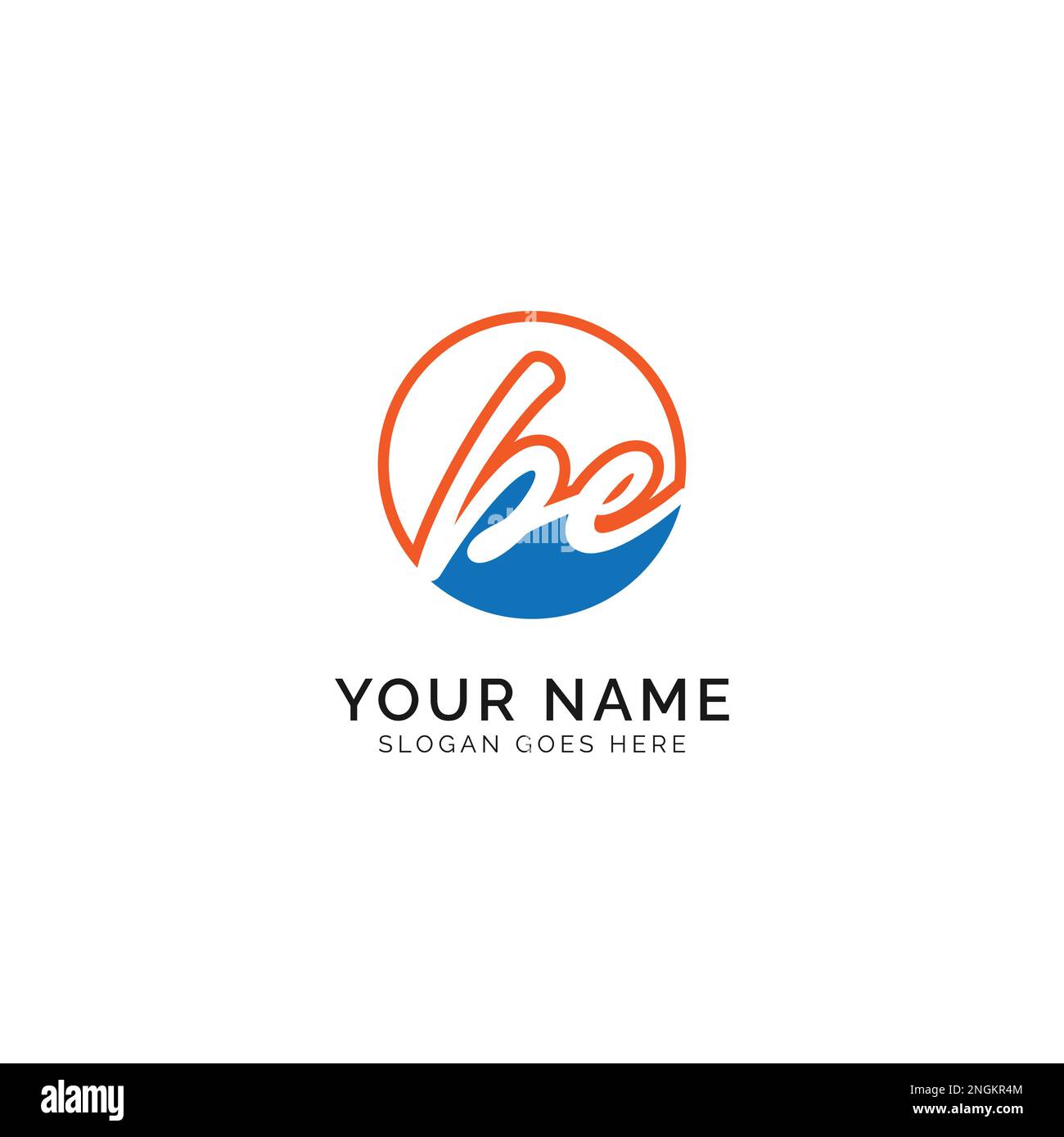 E lettre signature logo Banque d'images vectorielles - Alamy