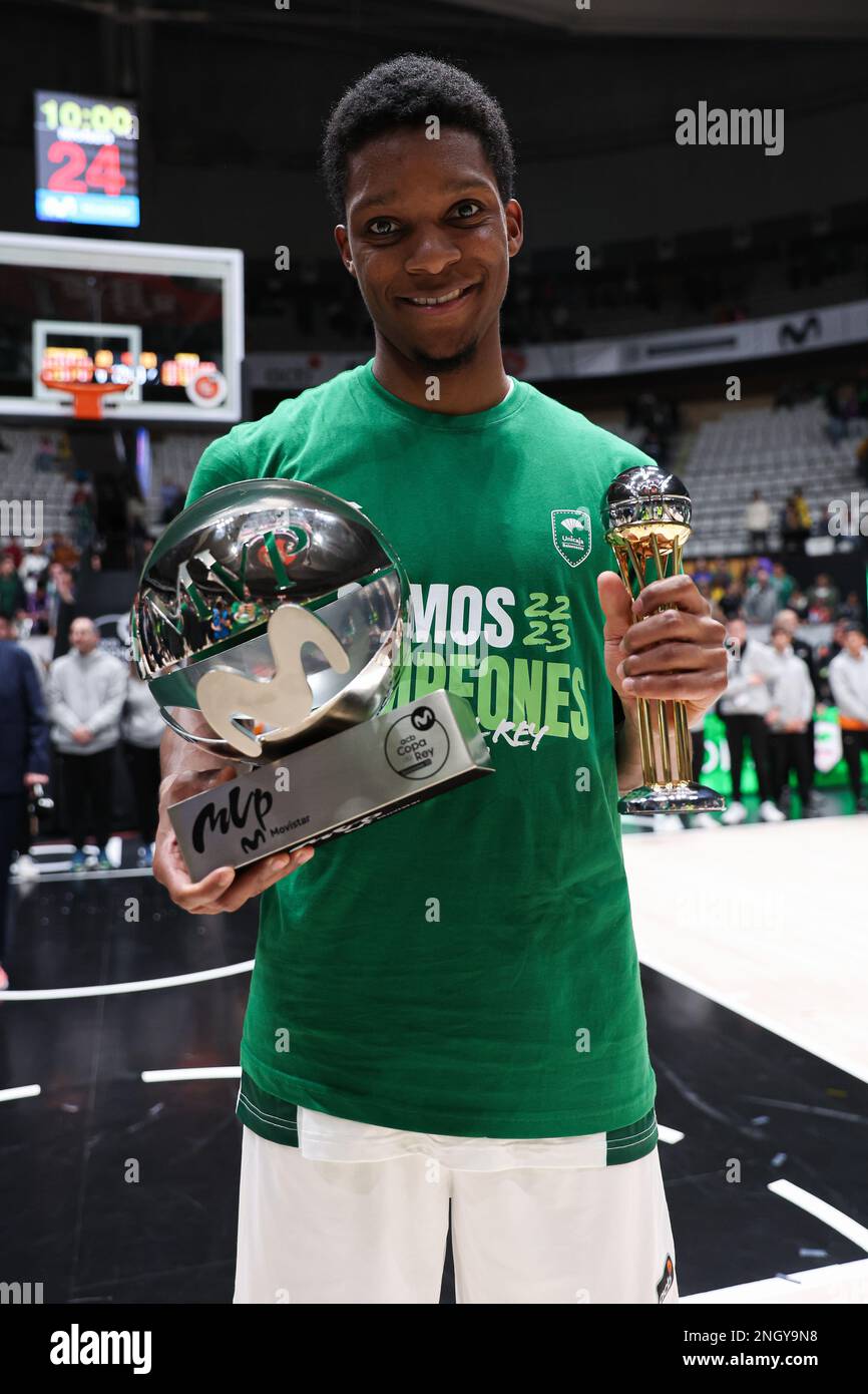 Tyson carter d'Unicaja Malaga lors du match final ACB Copa Del Rey ...