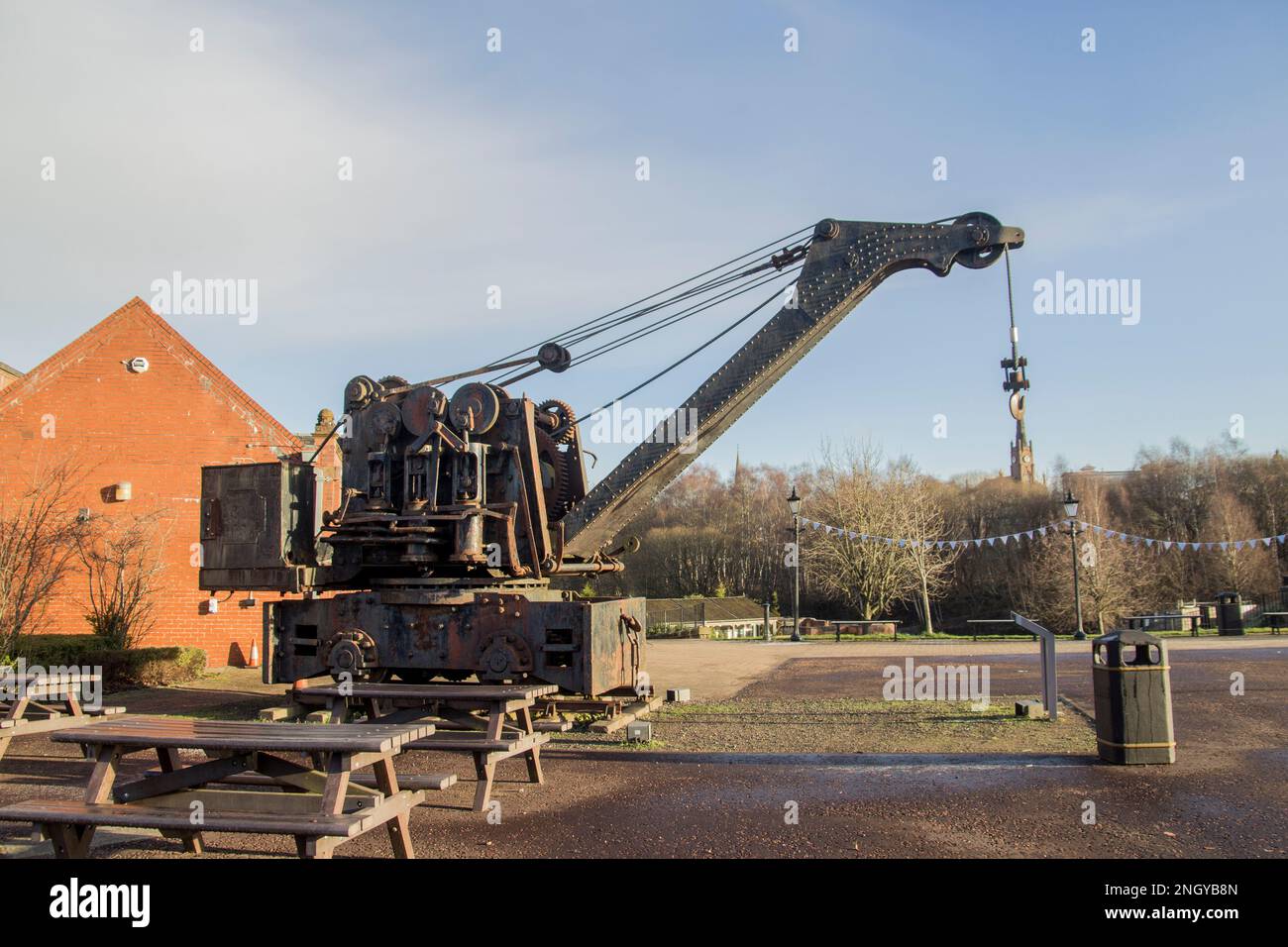 Grue à vapeur sur rail Banque de photographies et d’images à haute ...