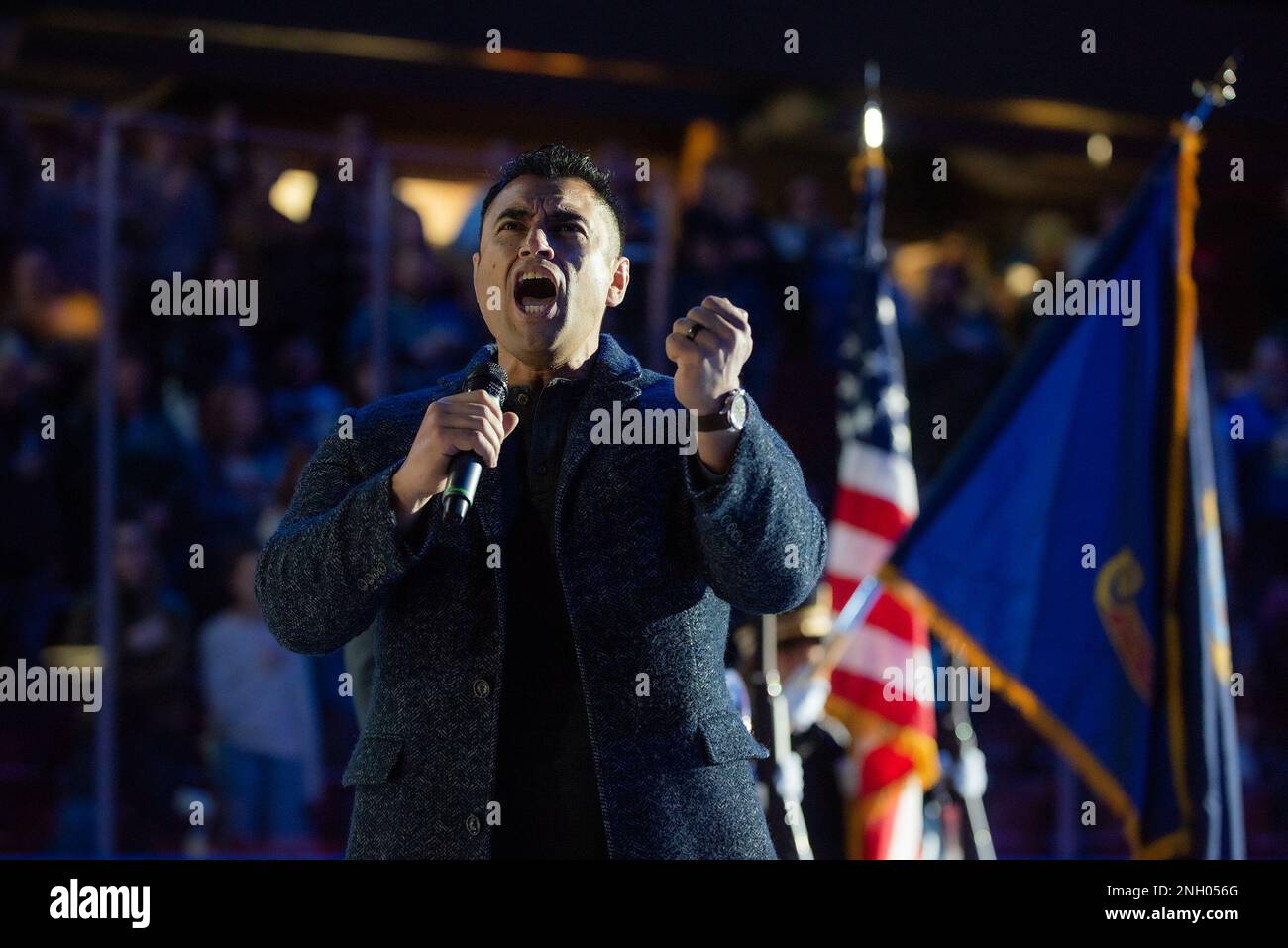 Les militaires ont été honorés lors de la partie de hockey de l’Idaho ...