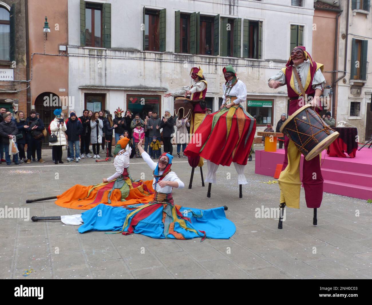 Campo Santa Maria Formosa, Venise, Italie. 19 févr. 2023. Le Carnaval ...