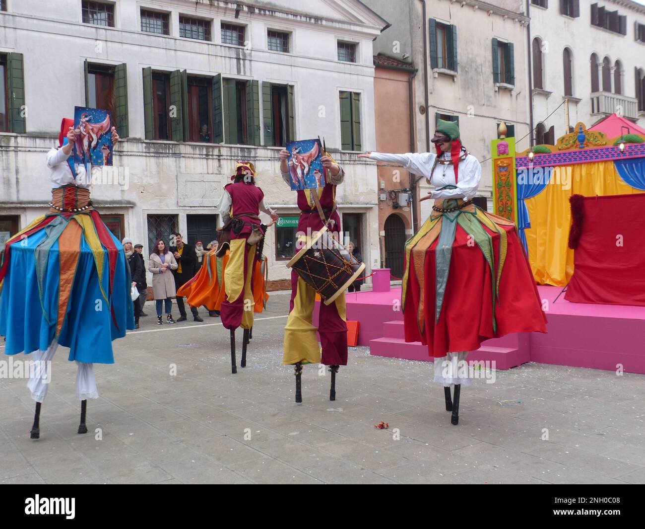 Campo Santa Maria Formosa, Venise, Italie. 19 févr. 2023. Le Carnaval ...