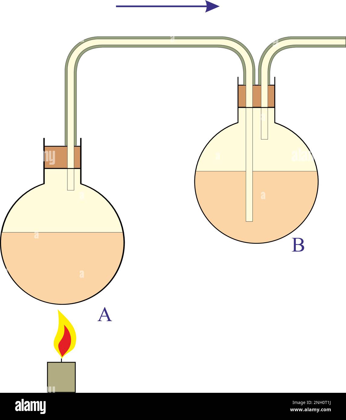 Ballon de distillation Banque d'images vectorielles - Alamy