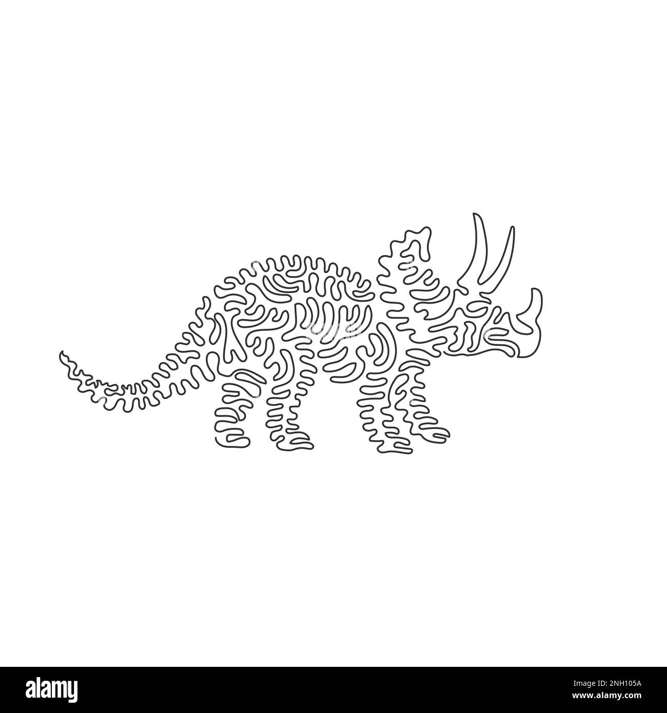 Tête de tricératops Banque d'images vectorielles - Alamy