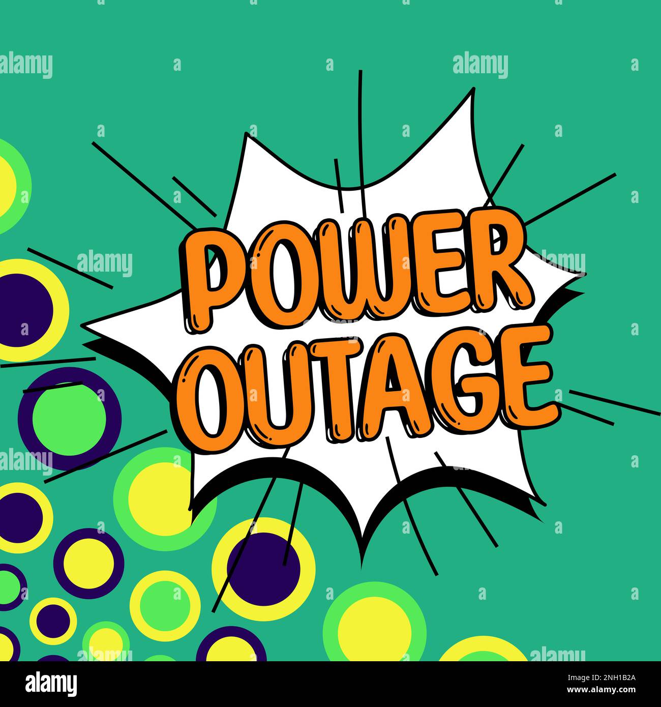 Affiche présentant une coupure de courant, entreprise montre la ...