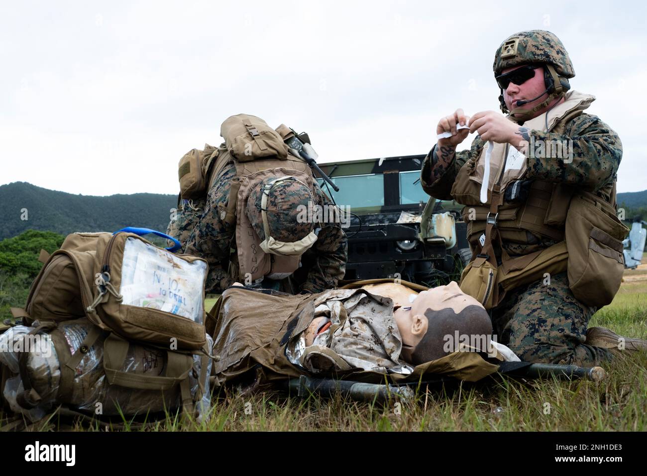 ÉTATS-UNIS Le corpsman de l'hôpital de la marine de troisième classe ...
