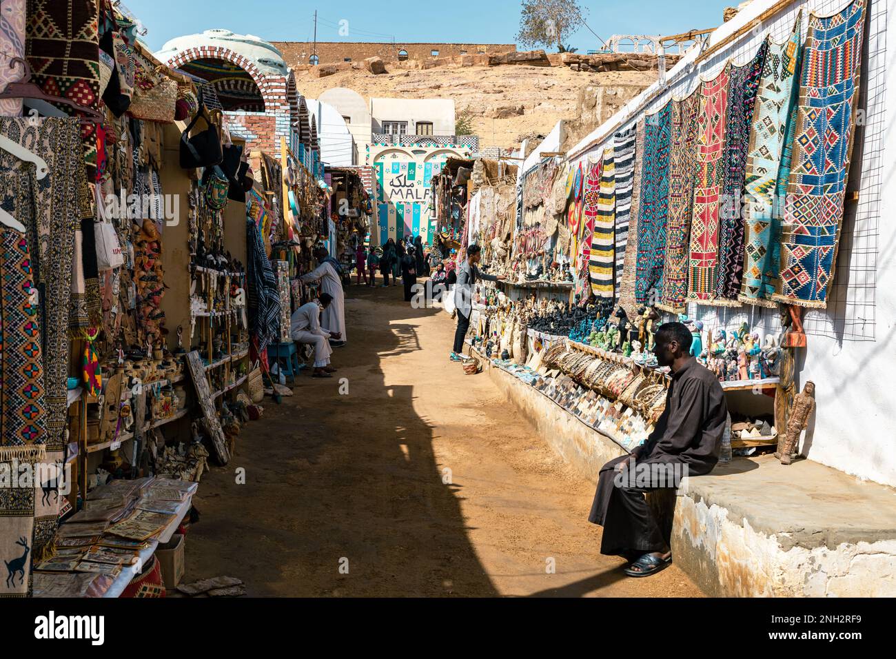 Nubian village aswan nile valley Banque de photographies et d’images à ...