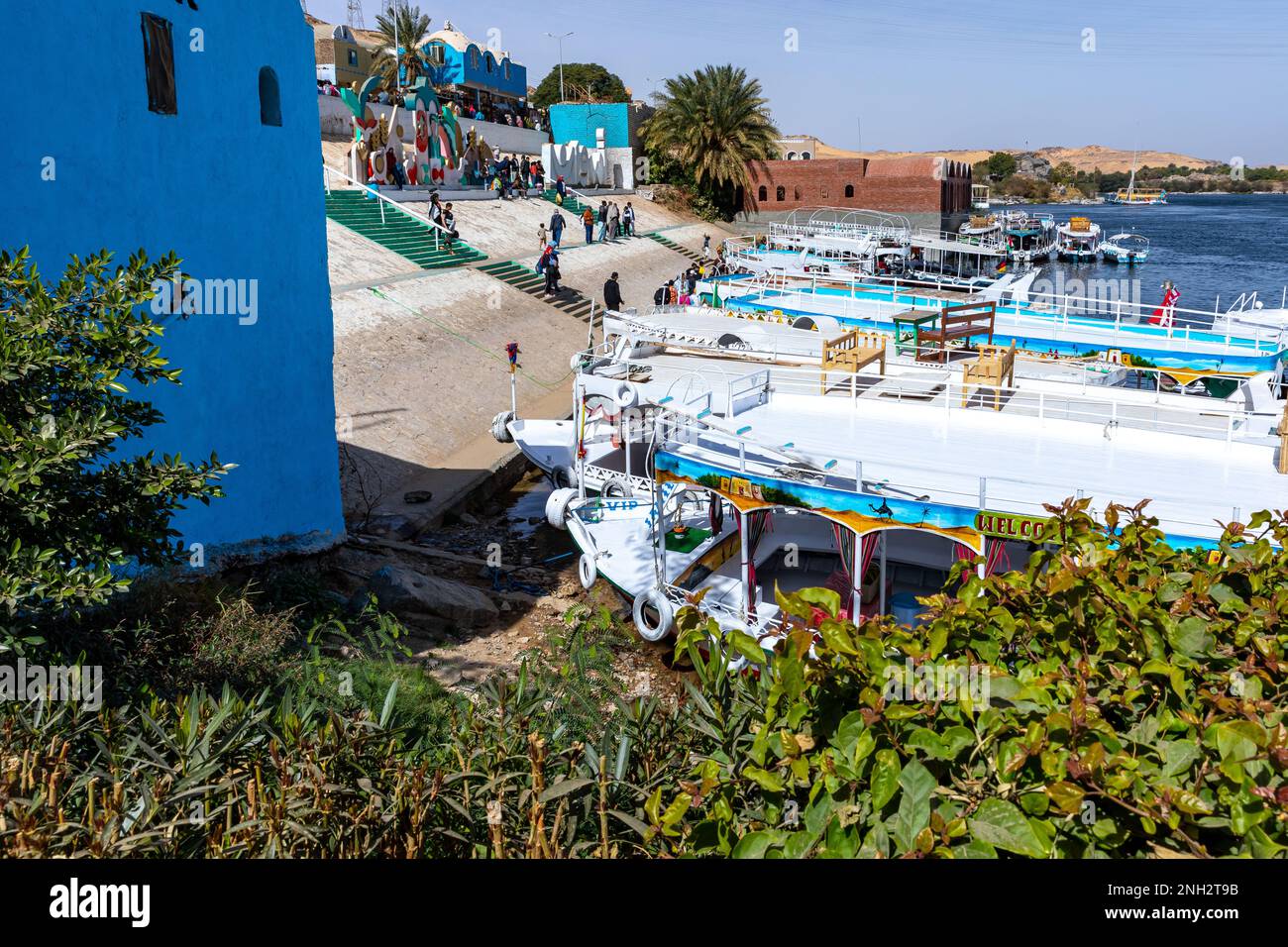 Nubian village aswan nile valley Banque de photographies et d’images à ...