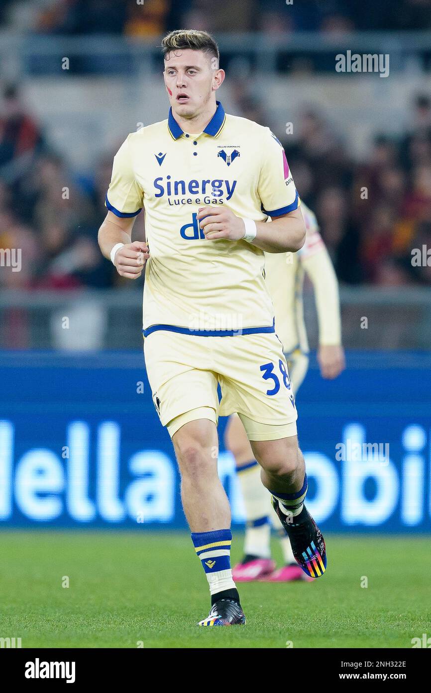 Rome, Italie. 19th févr. 2023. Adolfo Gaich de Hellas Verona pendant la ...