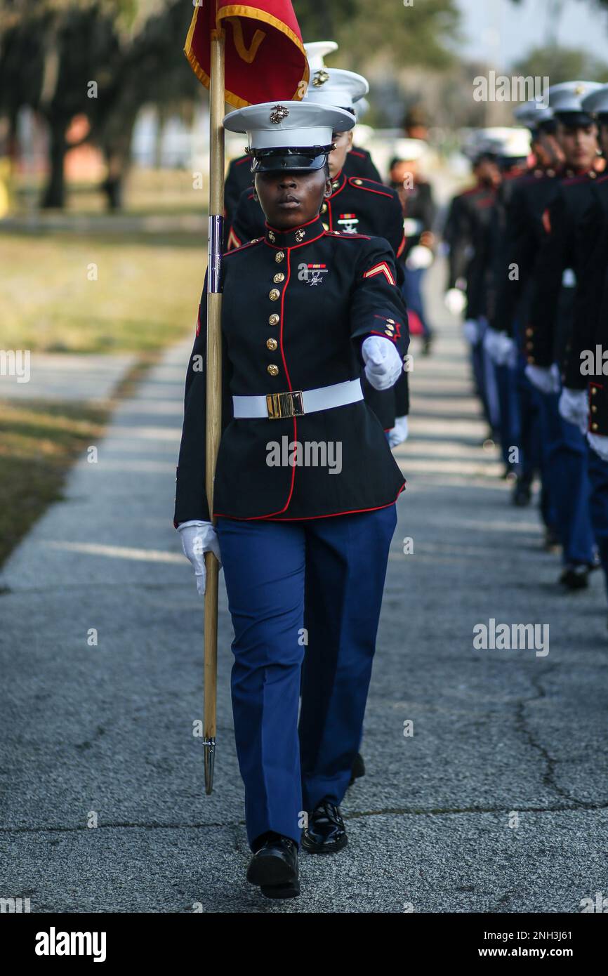 Recrute avec Hotel Company, 2nd Recruit Training Battalion, mars au ...