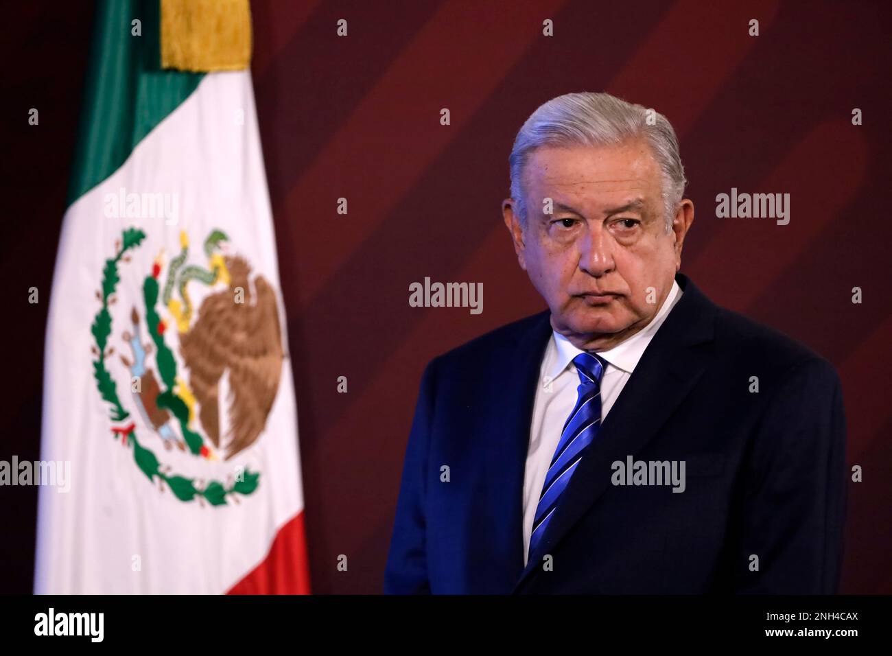 20 février 2023, Mexico, Mexique: Le président mexicain Andres Manuel ...