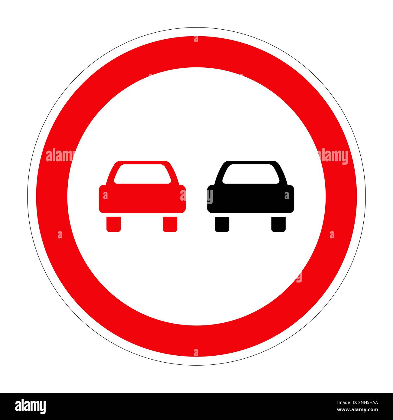 Panneau de signalisation de cercle rouge Banque d'images détourées - Alamy