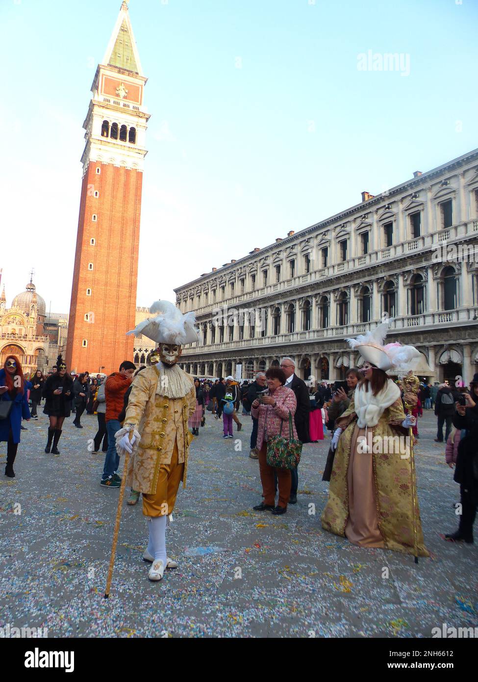 Place Saint-Marc, Venise, Italie. 20 févr. 2023. Le Carnaval de Venise 2023 est en pleine ...