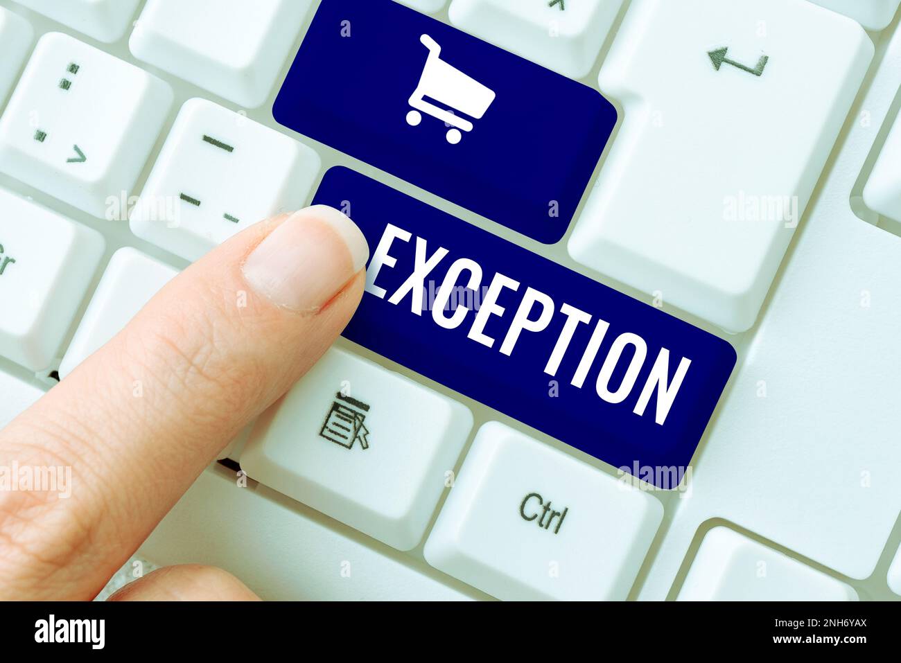 Exception de l'affiche manuscrite. Personne ou chose de concept d ...