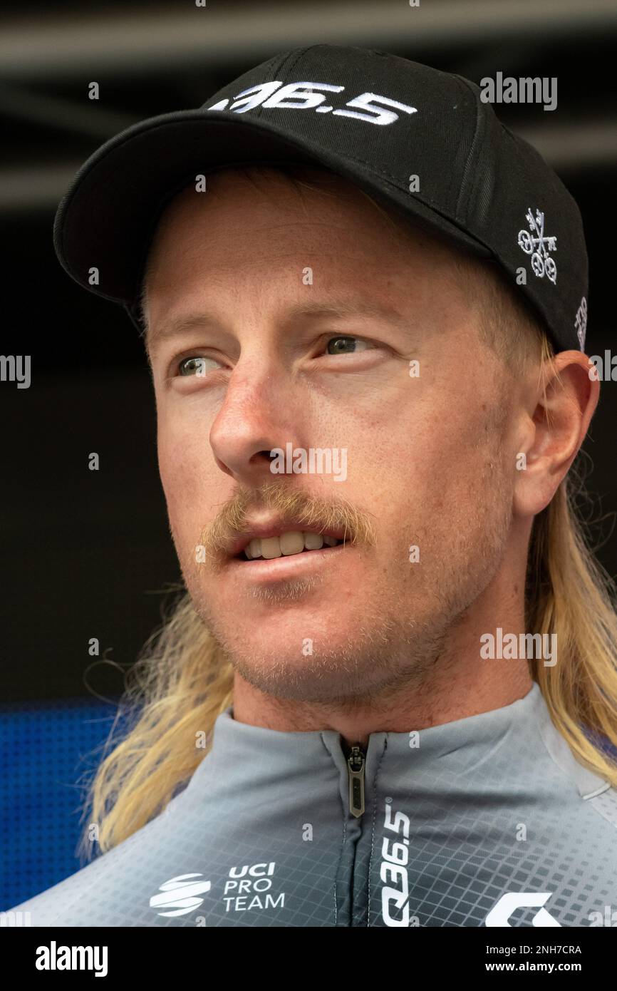 Cyrus Monk de Q36,5 Pro Cycling Team vu pendant la ronde de ...