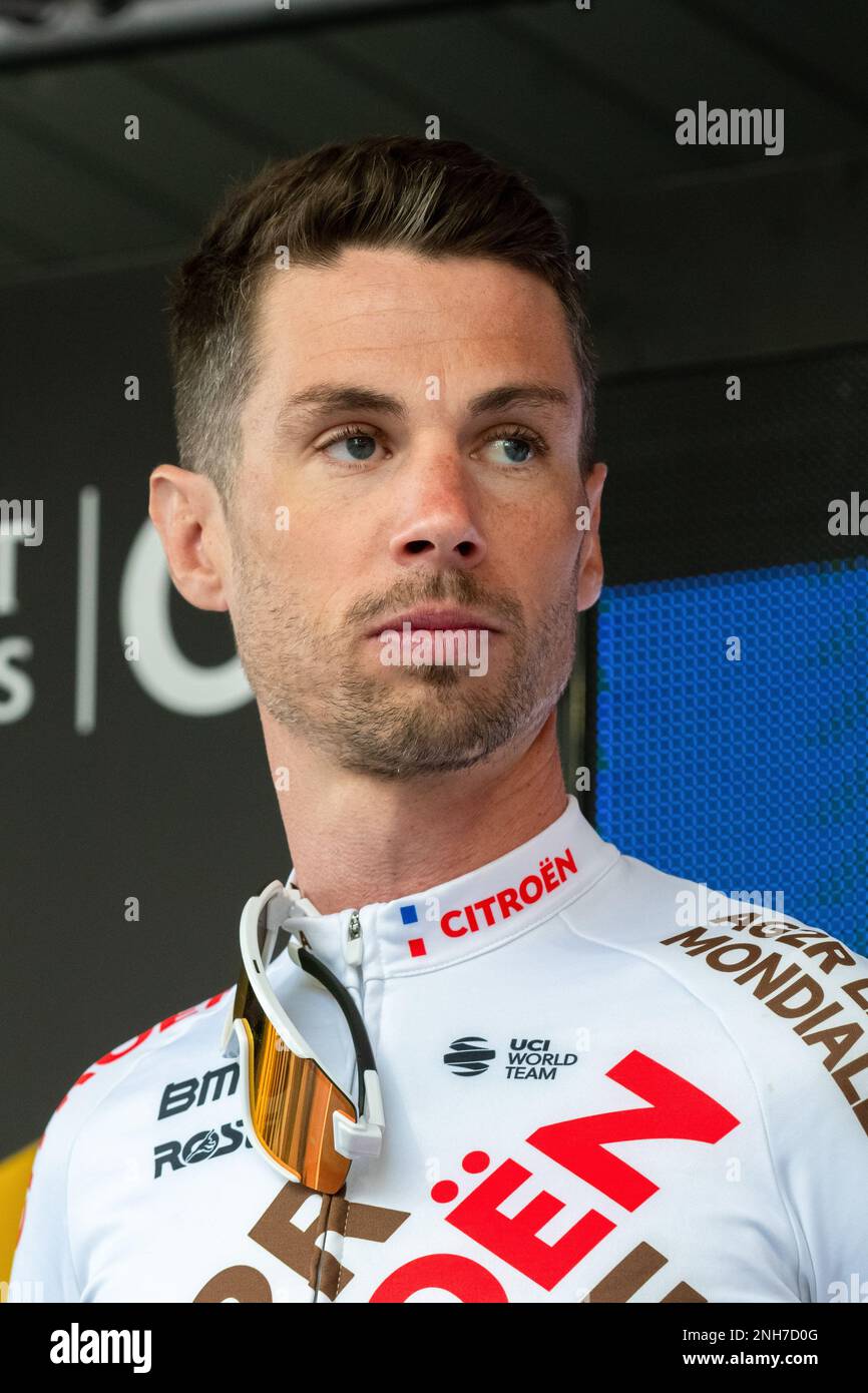 Mikael Cherel de AG2R Citroën Team vu pendant la ronde de présentation ...