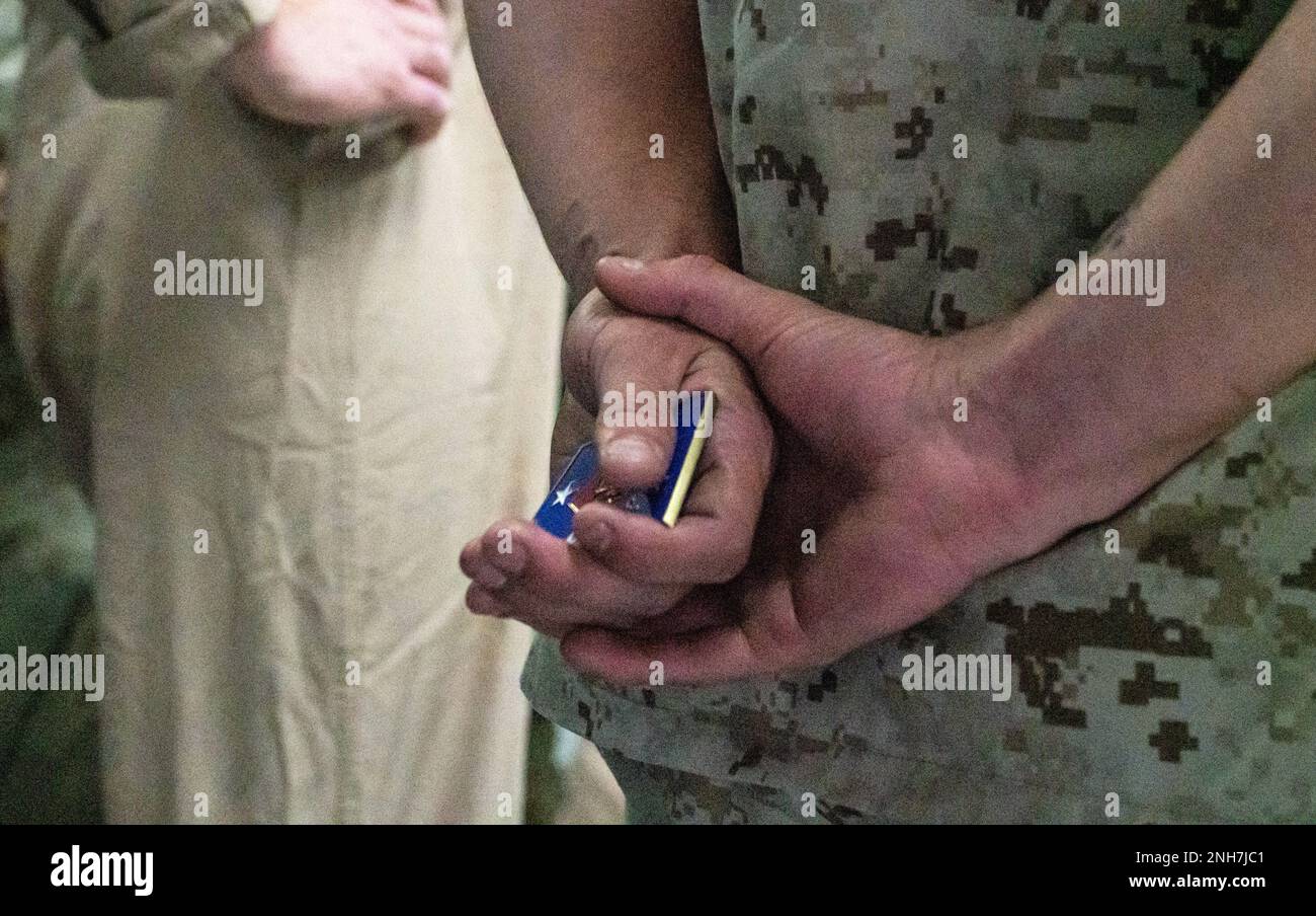 A ÉTATS-UNIS Marine avec 4th Marine Aircraft Wing (4th MAW) détient une ...