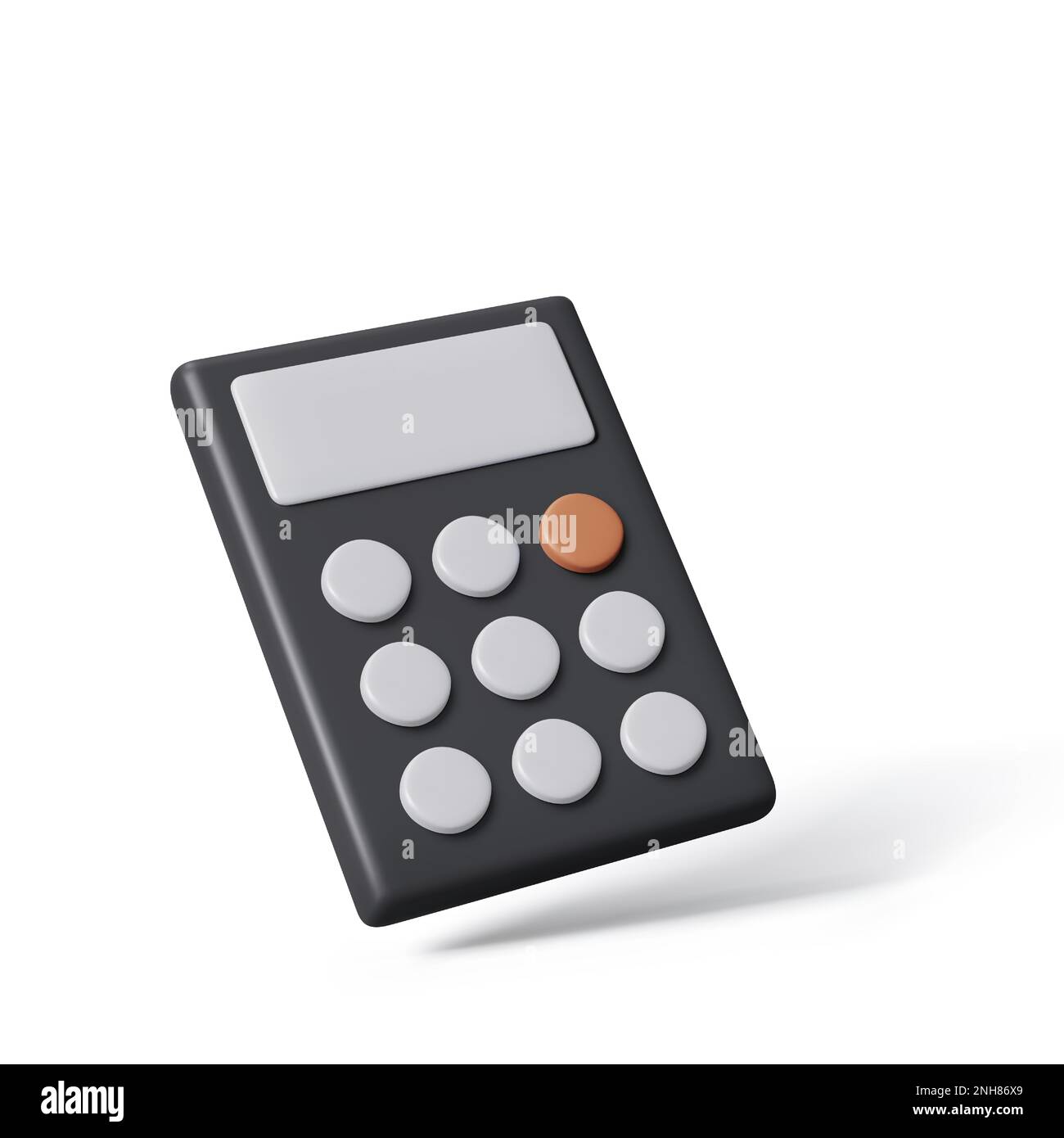 Calculatrice. 3D calculatrice mathématique de style dessin animé ...