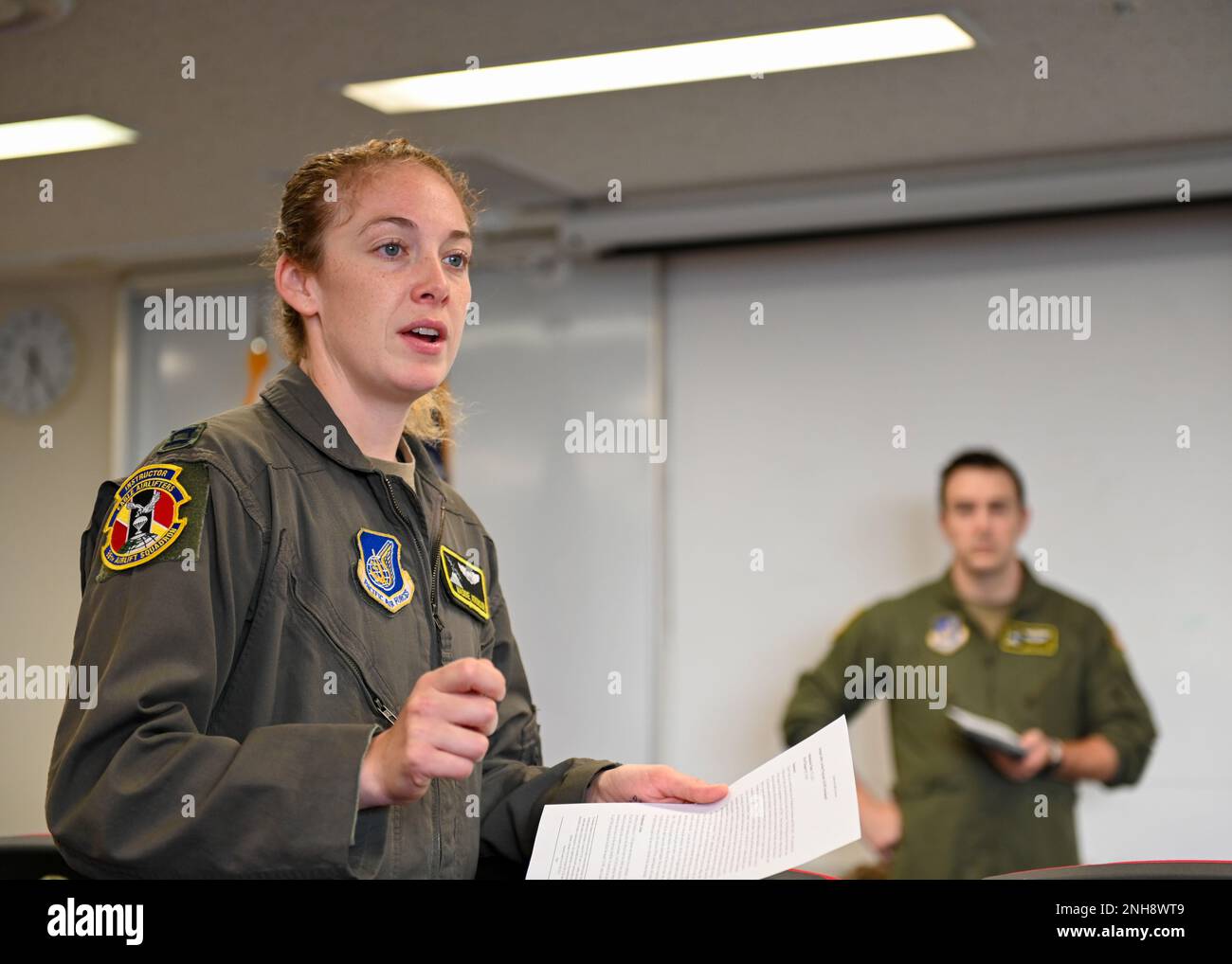 Le capitaine Maddie Atkinson, pilote de l'escadron de transport aérien ...