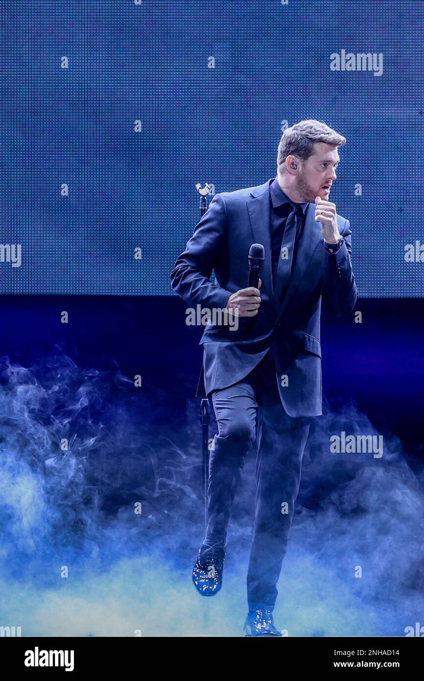 The singer and songwriter Michael Bublé during his performance at the ...