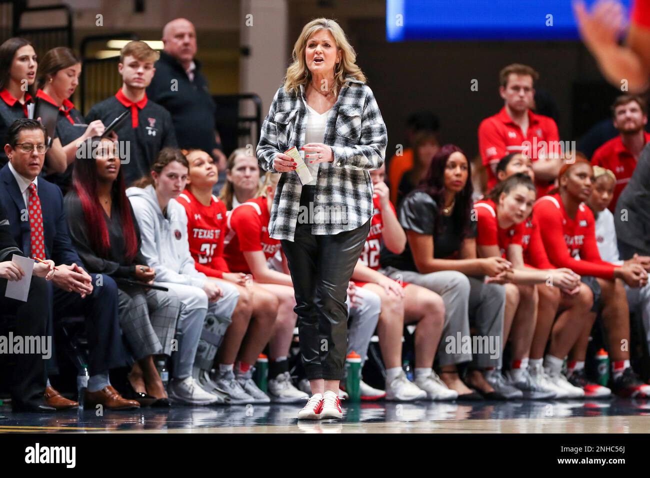 MORGANTOWN, WV - JANUARY 21: Texas Tech Red Raiders head coach Krista ...
