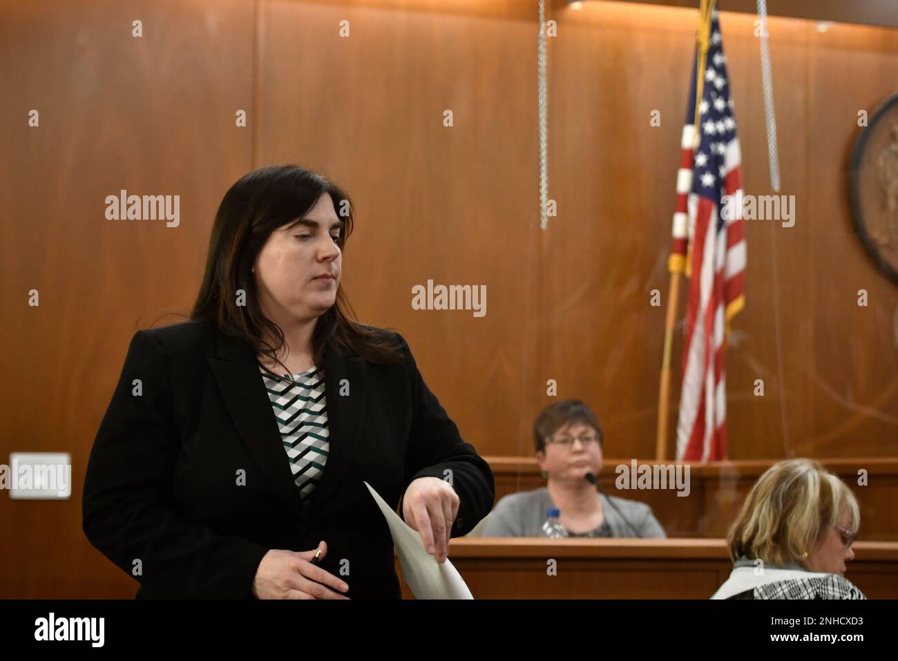 Deputy District Attorney Carli McNeill questions Mark Jensen's ex-wife ...