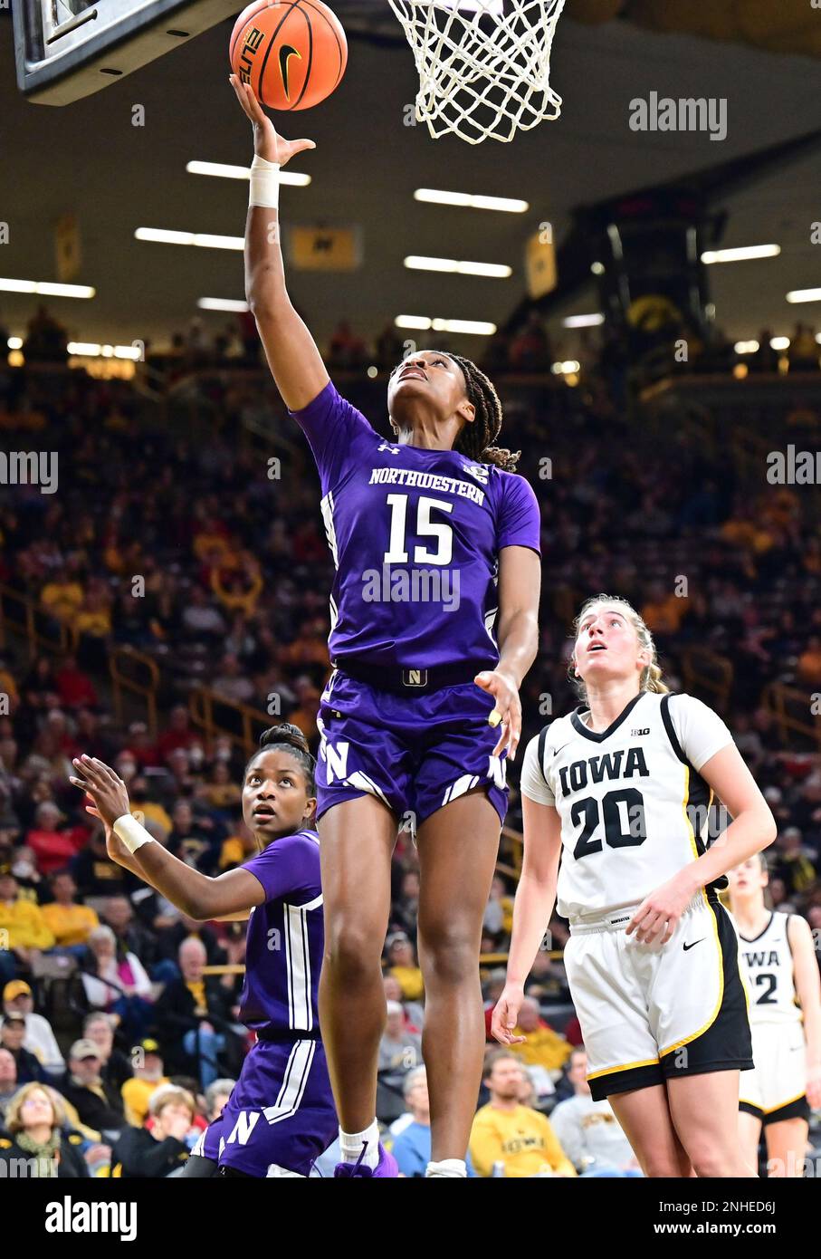 IOWA CITY, IA - JANUARY 11: Northwestern forward Courtney Shaw (15 ...