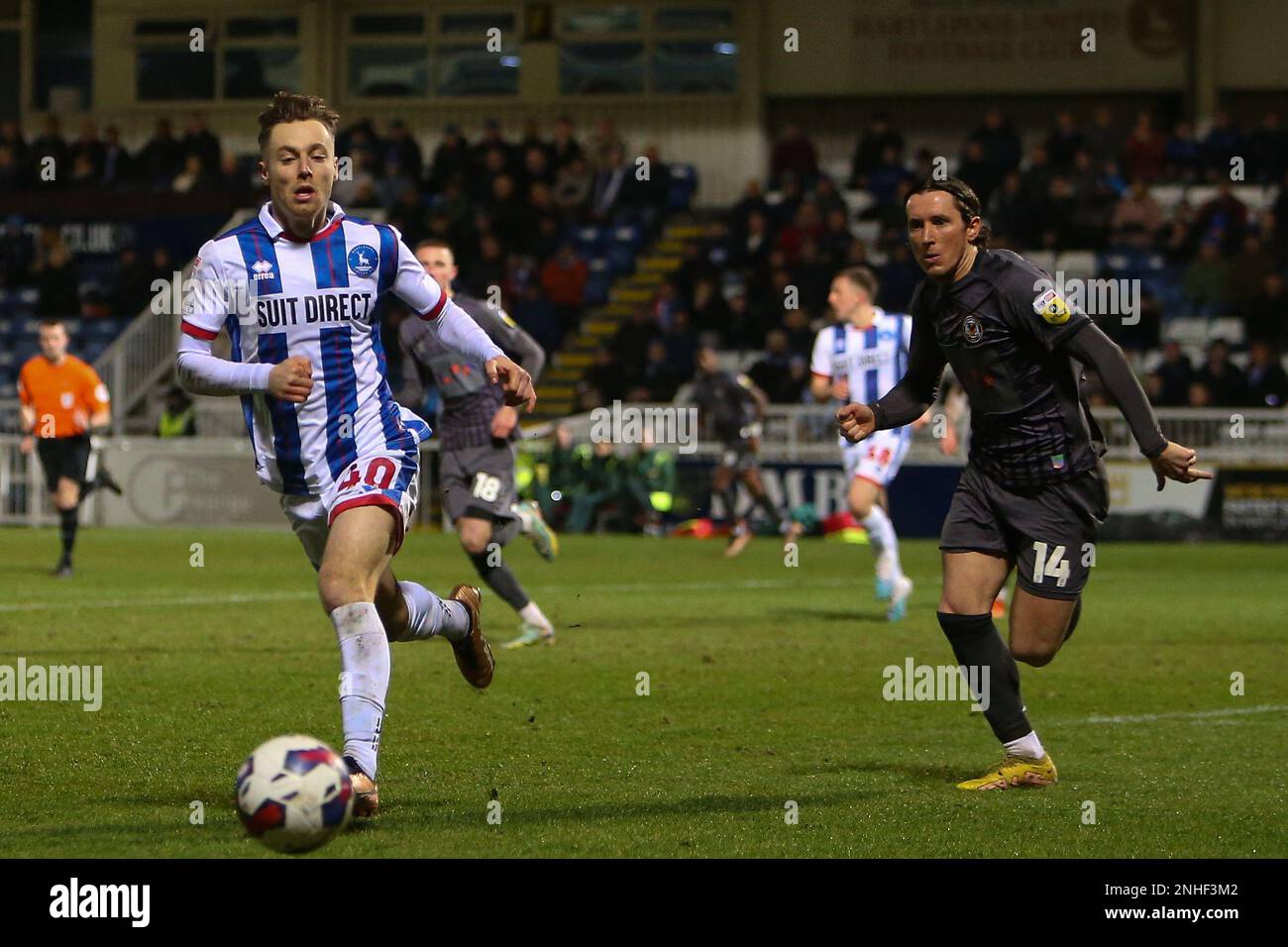 Hartlepool, Royaume-Uni. 21st février 2023HarHartlepool Daniel Kemp de ...