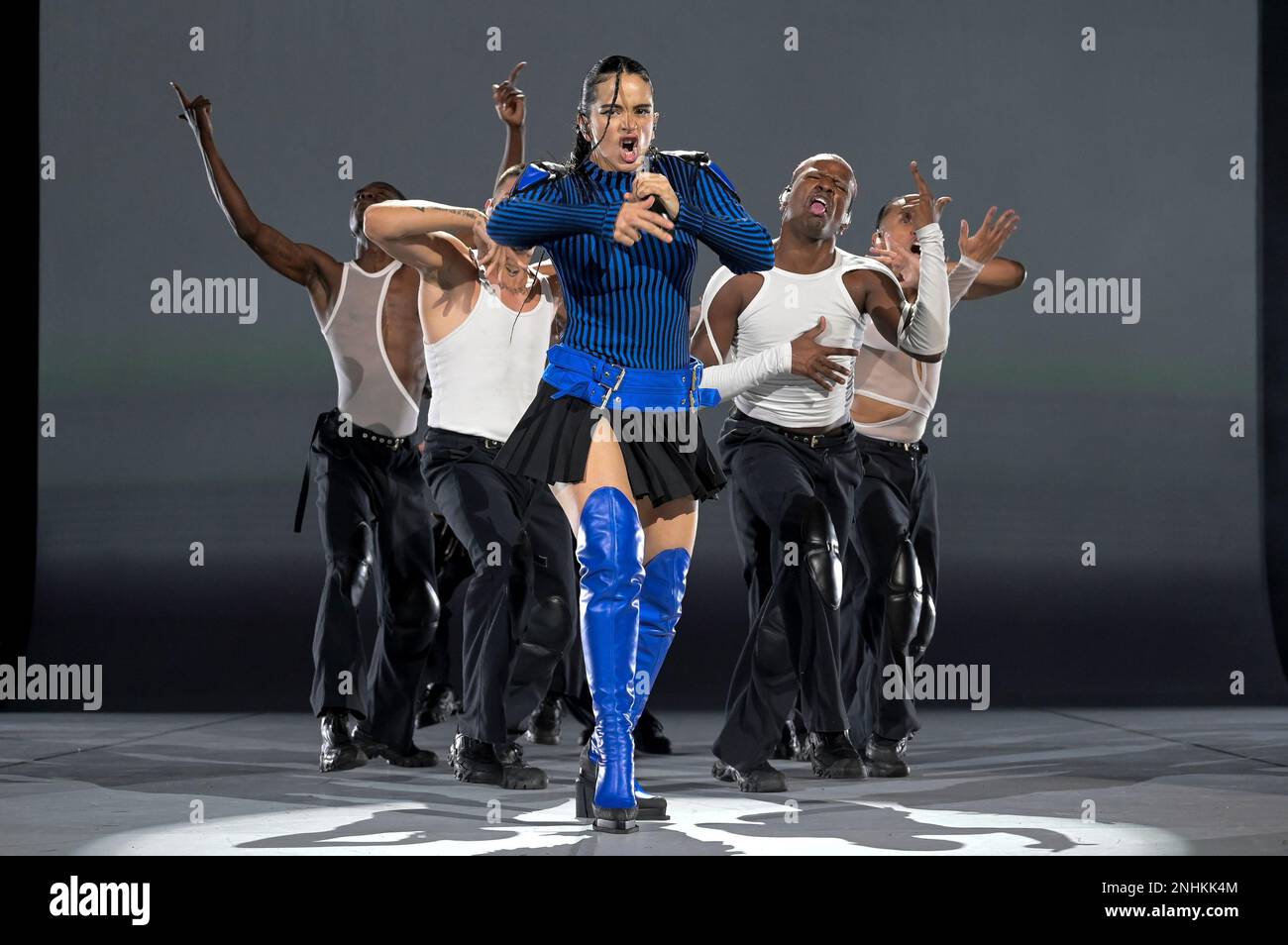 EP- 2022 photos selection: The singer Rosalía performs during her ...