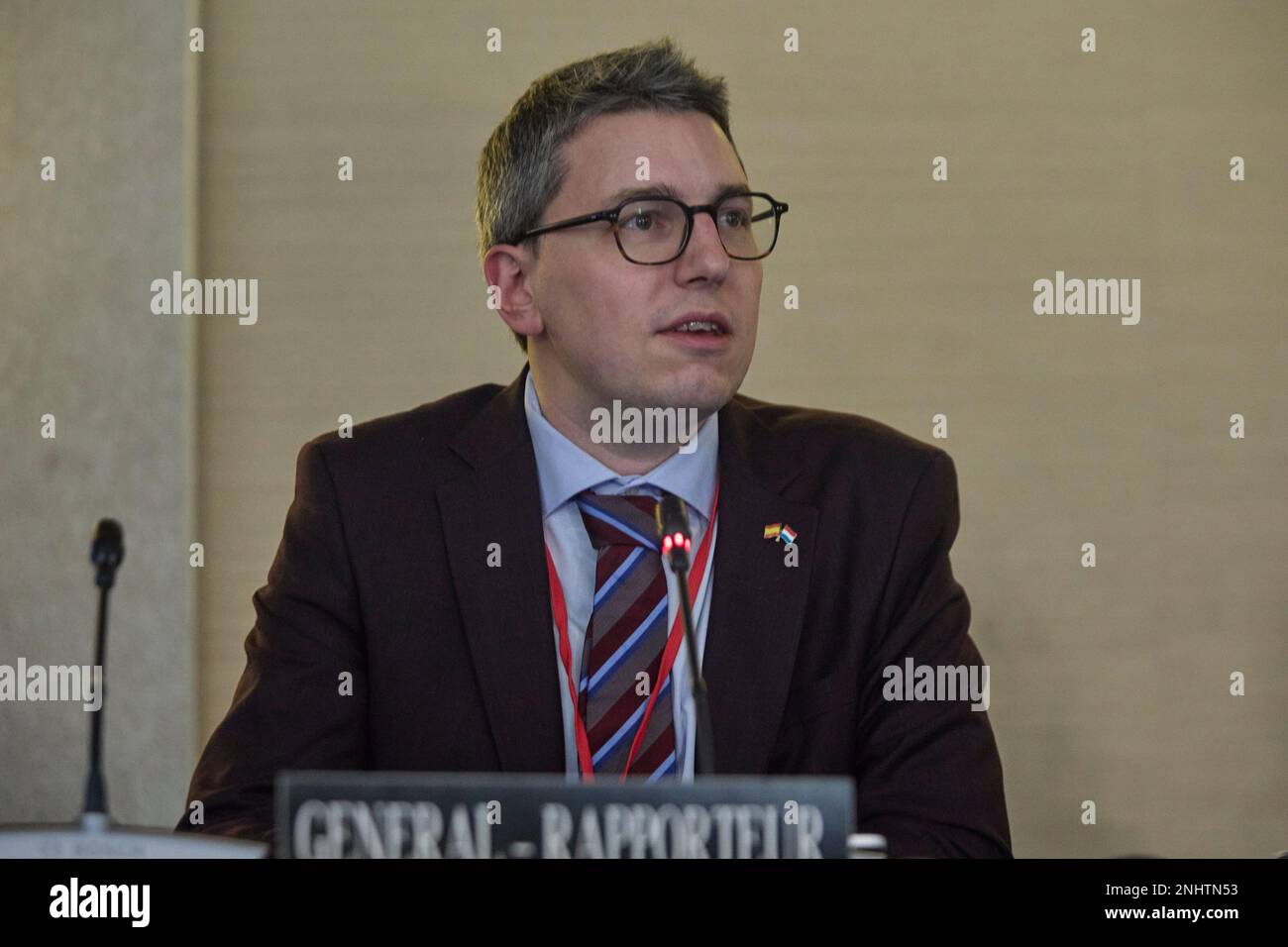 Science and Technology Committee Rapporteur General Sven Clement speaks ...