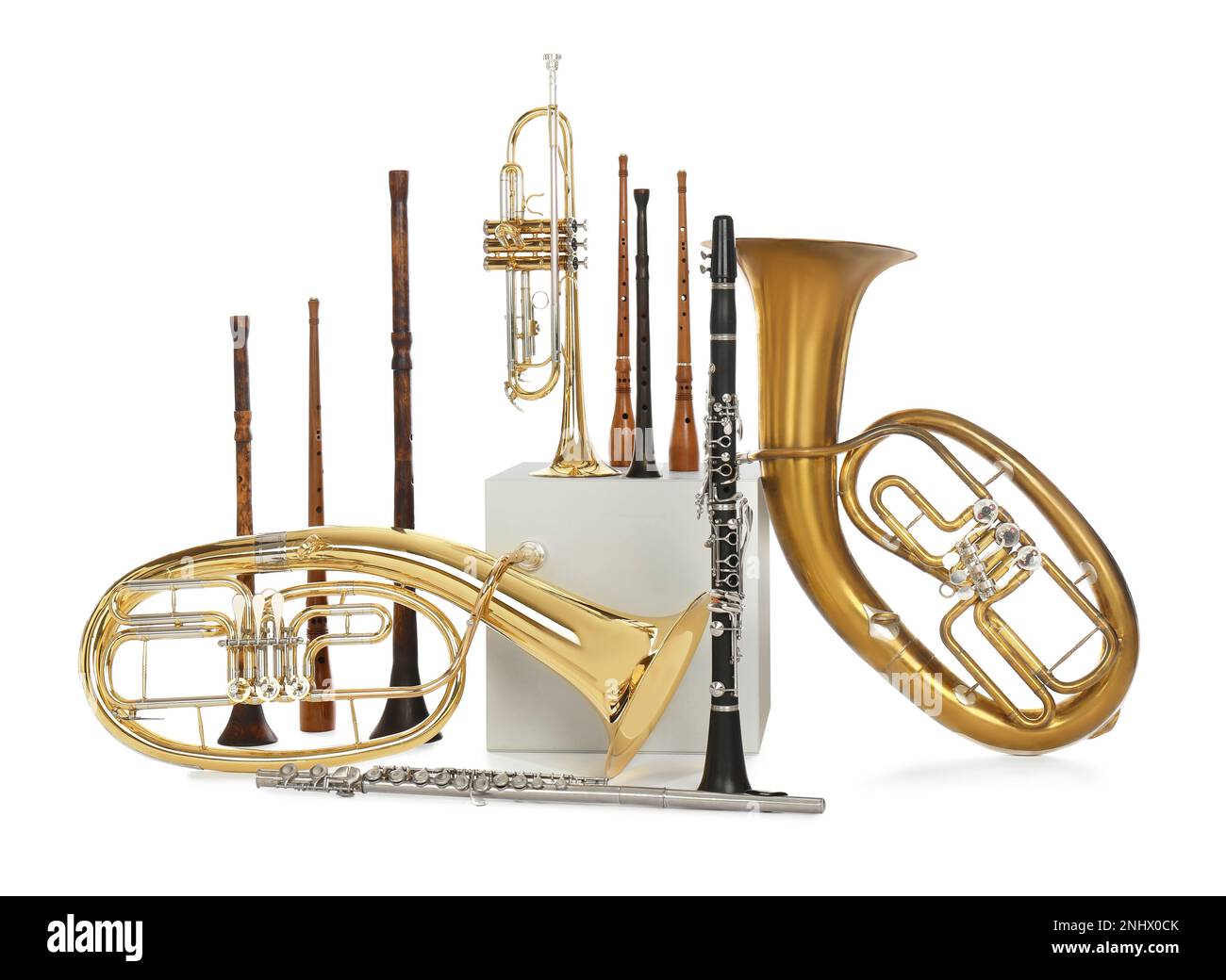 Instruments de musique a vents Banque de photographies et d’images à ...