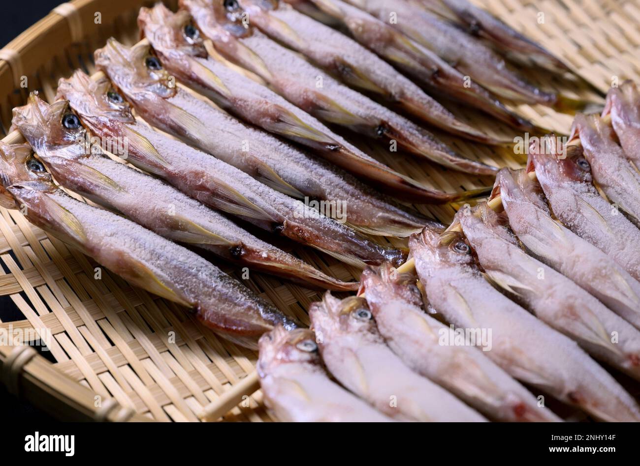 A photo shows Spirinchus lanceolatus, Shishamo in Japanese, in Tokyo on ...