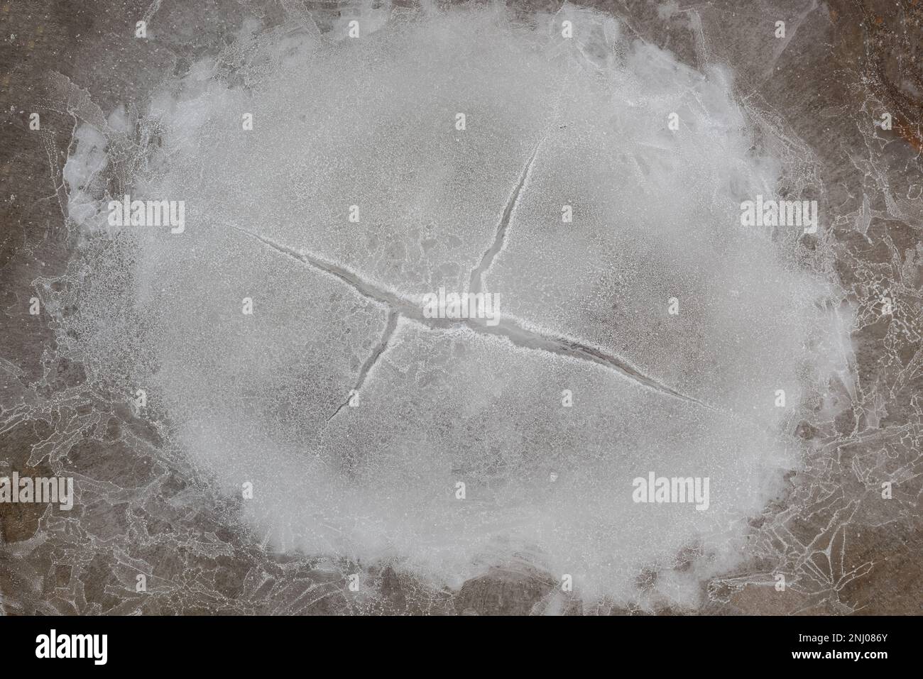 L'expansion du flambage de glace sous la contrainte et la fissuration ...