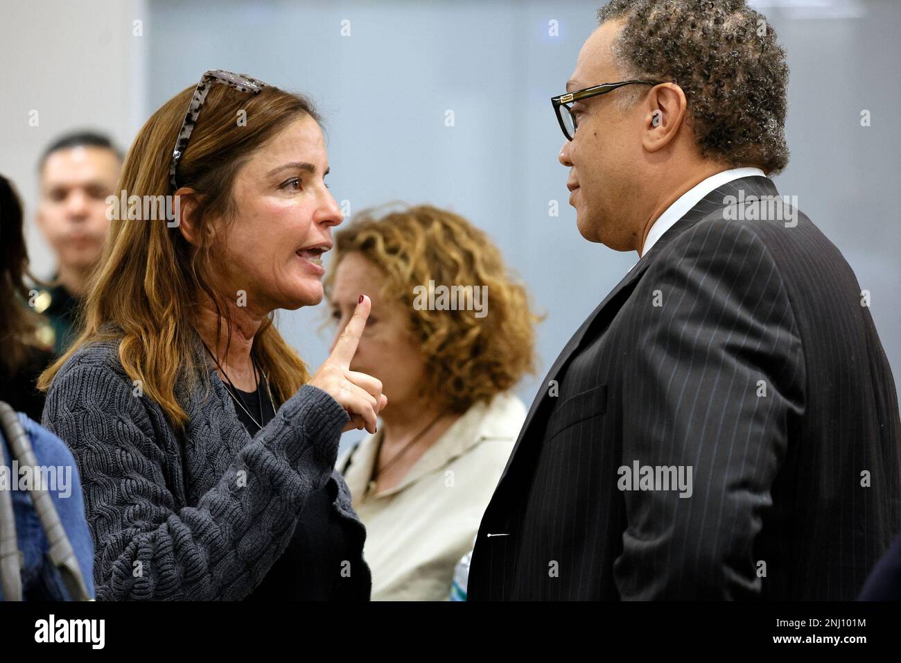 Patricia Padauy Oliver speaks with Broward County Public Defender ...