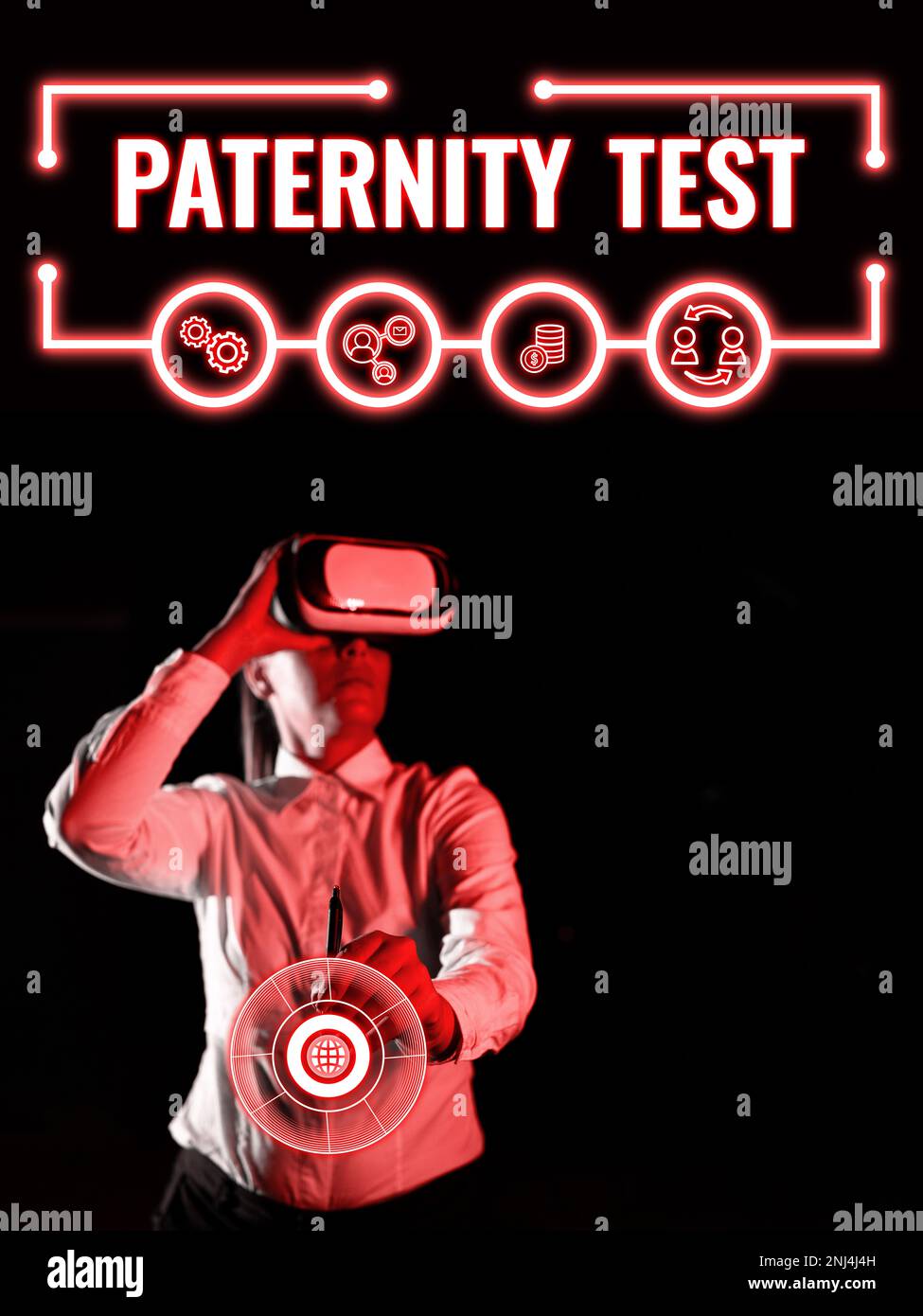 Test de paternité de texte d'écriture. Aperçu des affaires un test d ...