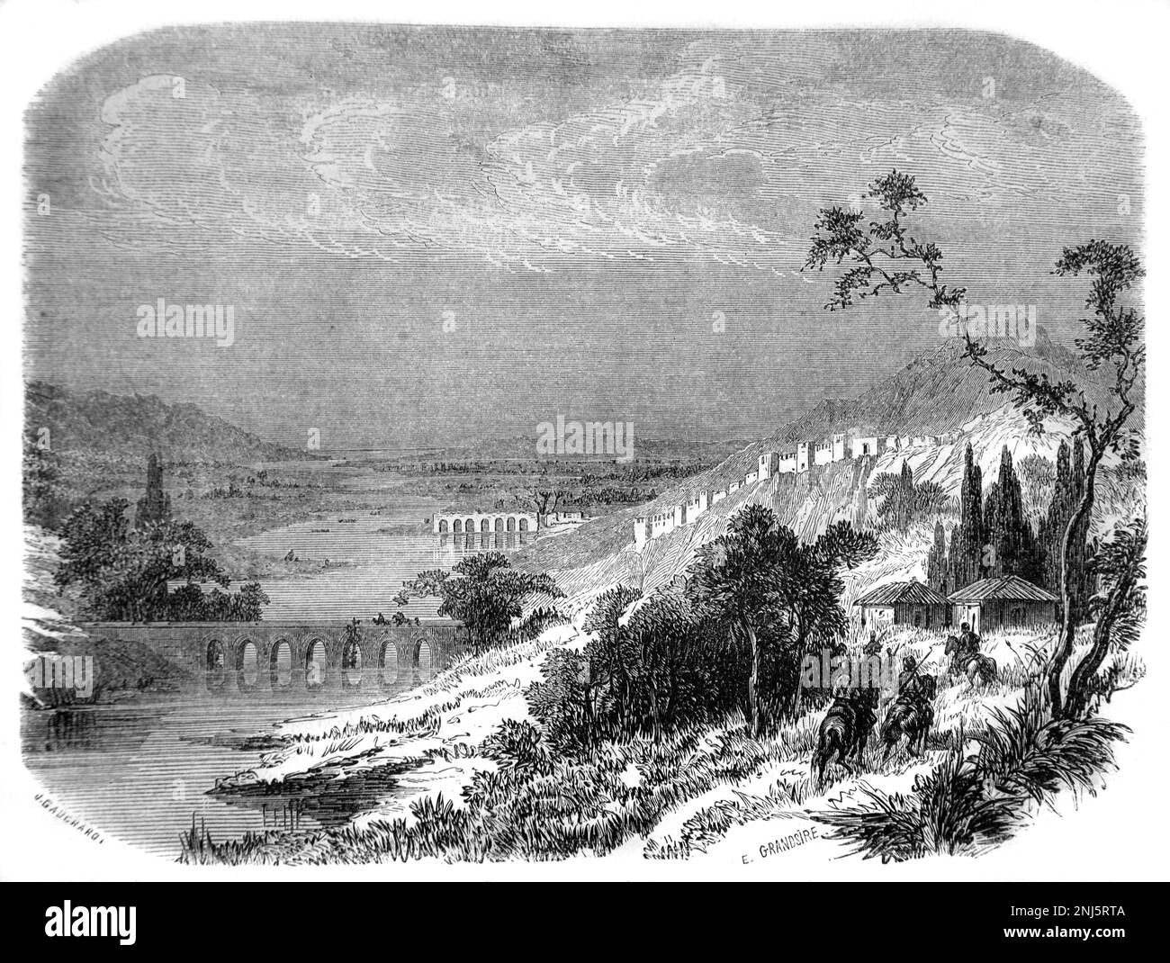 La rivière Ceyhan, connue dans l'antiquité comme la rivière Pyramius ou ...