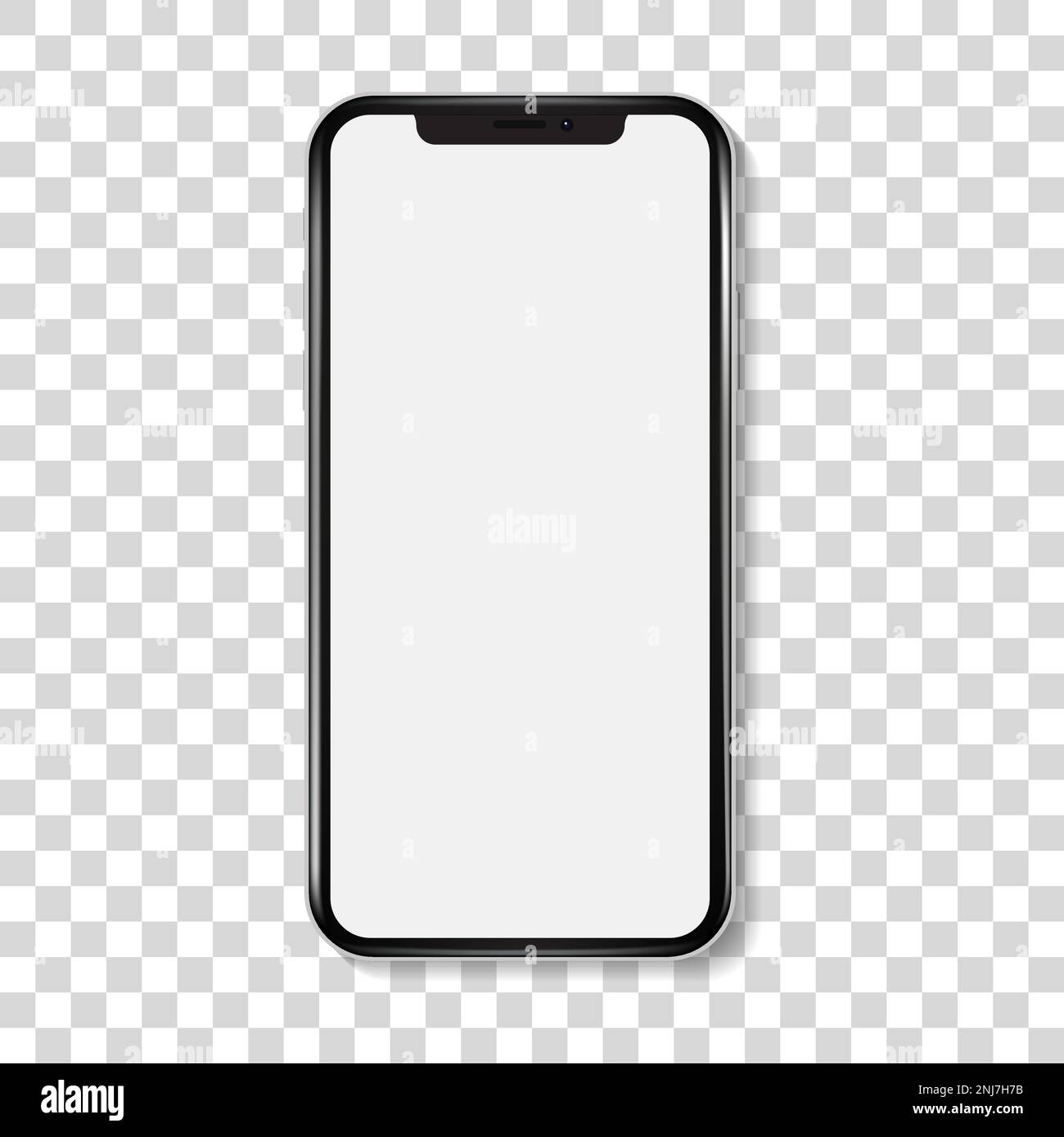 modèles réalistes smartphone avec écrans transparents, collection de ...