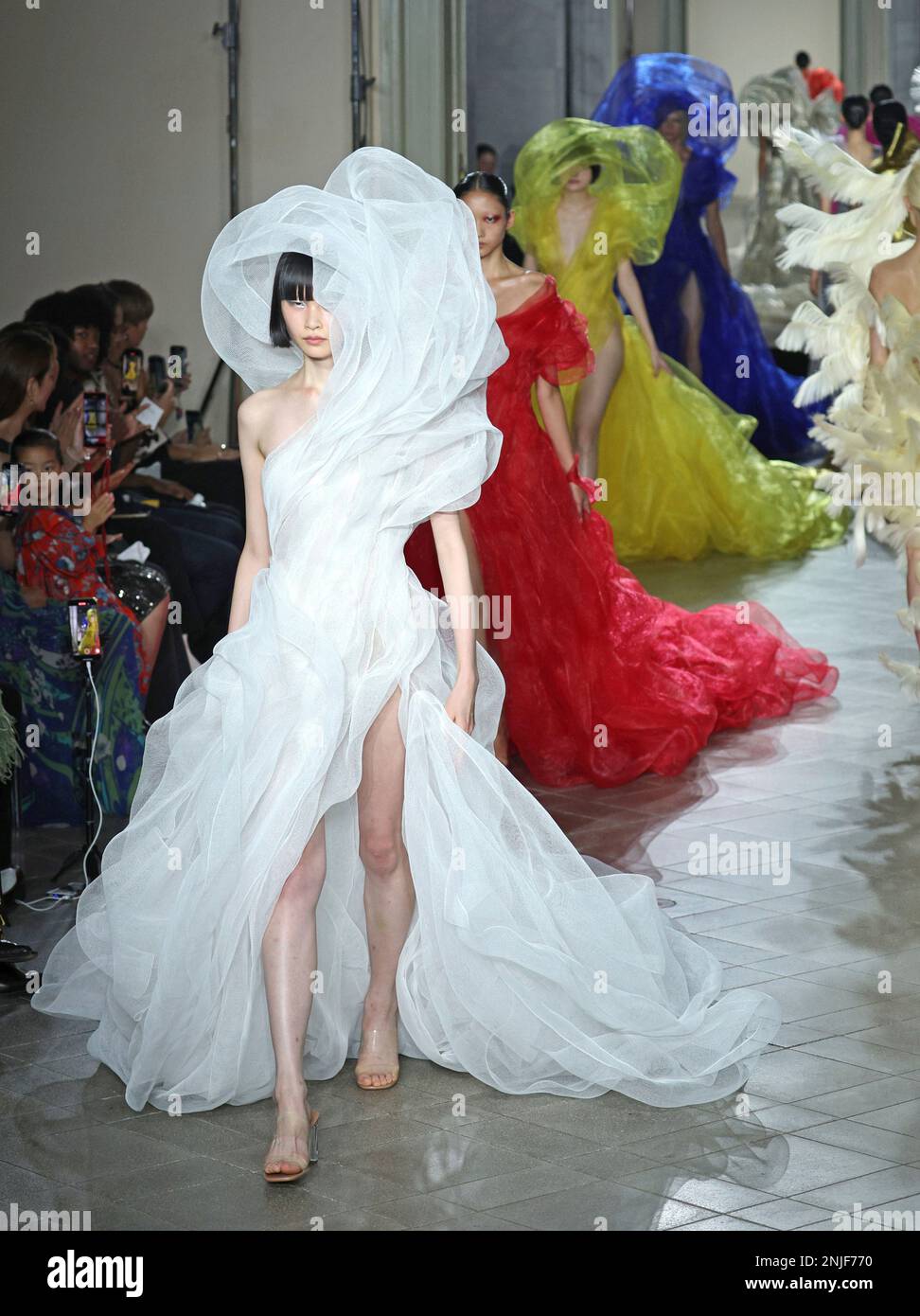 Models show the creation of LEVER COUTURE by Ukrainian designer Lessja ...