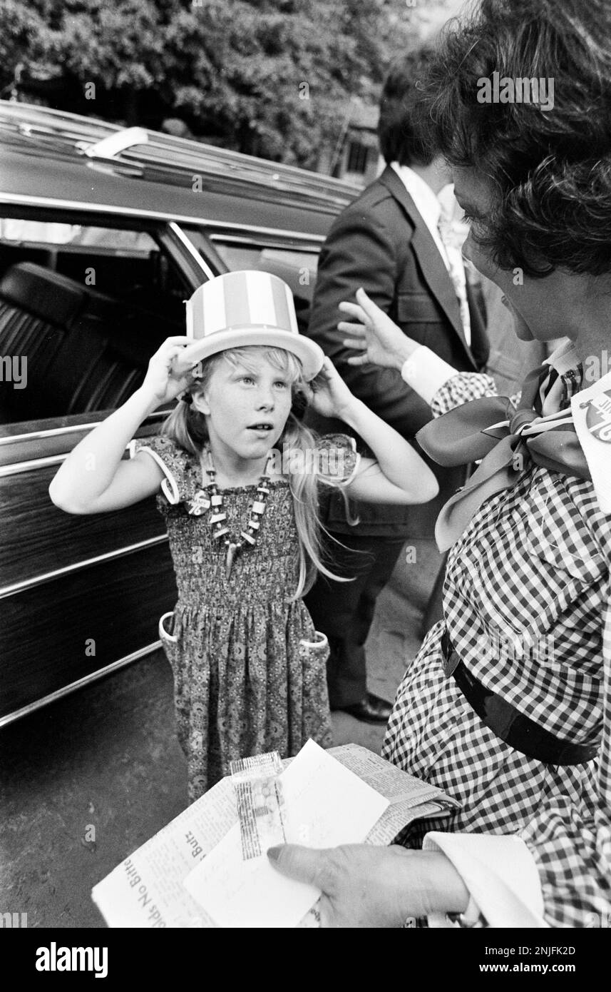 4 juillet 1976 - Westville, Géorgie - 1976 - le candidat démocrate à la présidence Jimmy carter ...