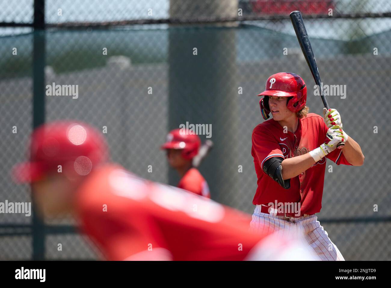 FCL Phillies Lou Helmig (51) bats during a Florida Complex League ...
