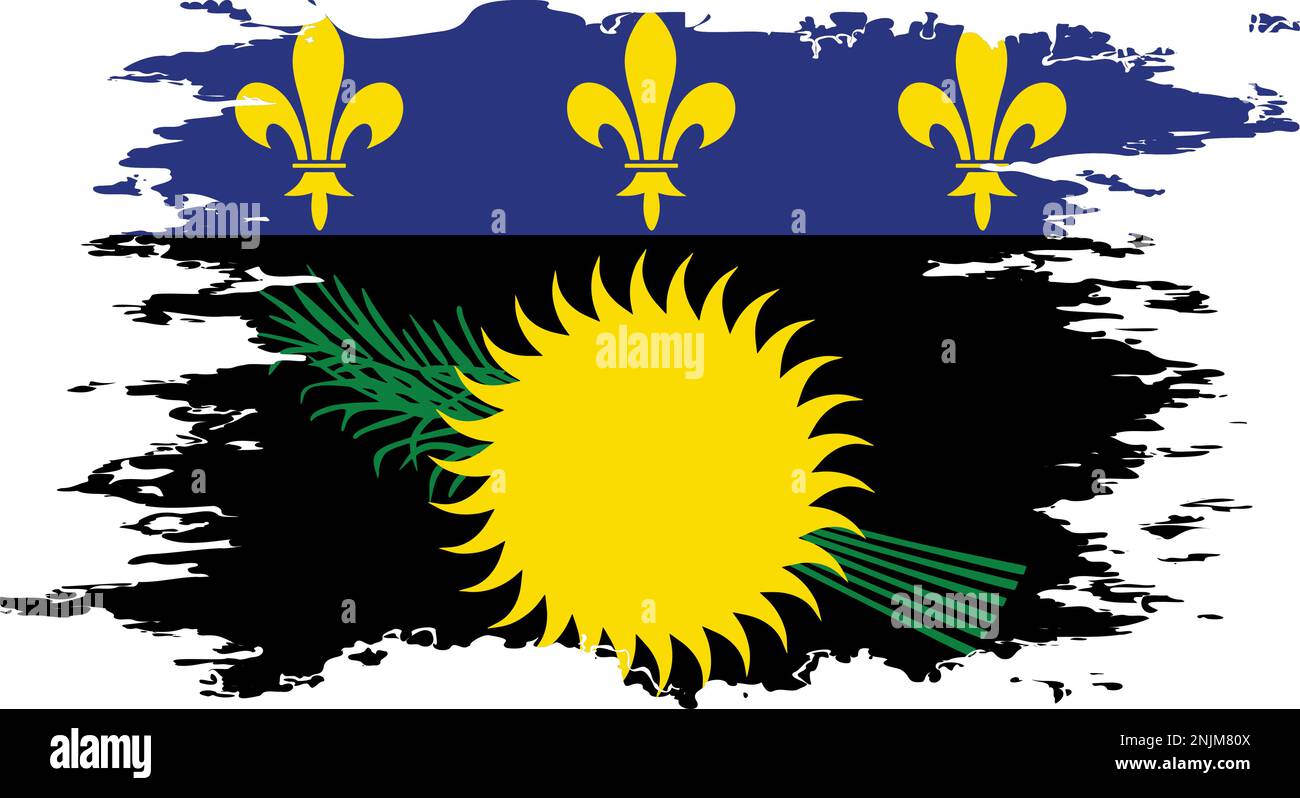 Flag of guadeloupe Banque d'images vectorielles - Alamy
