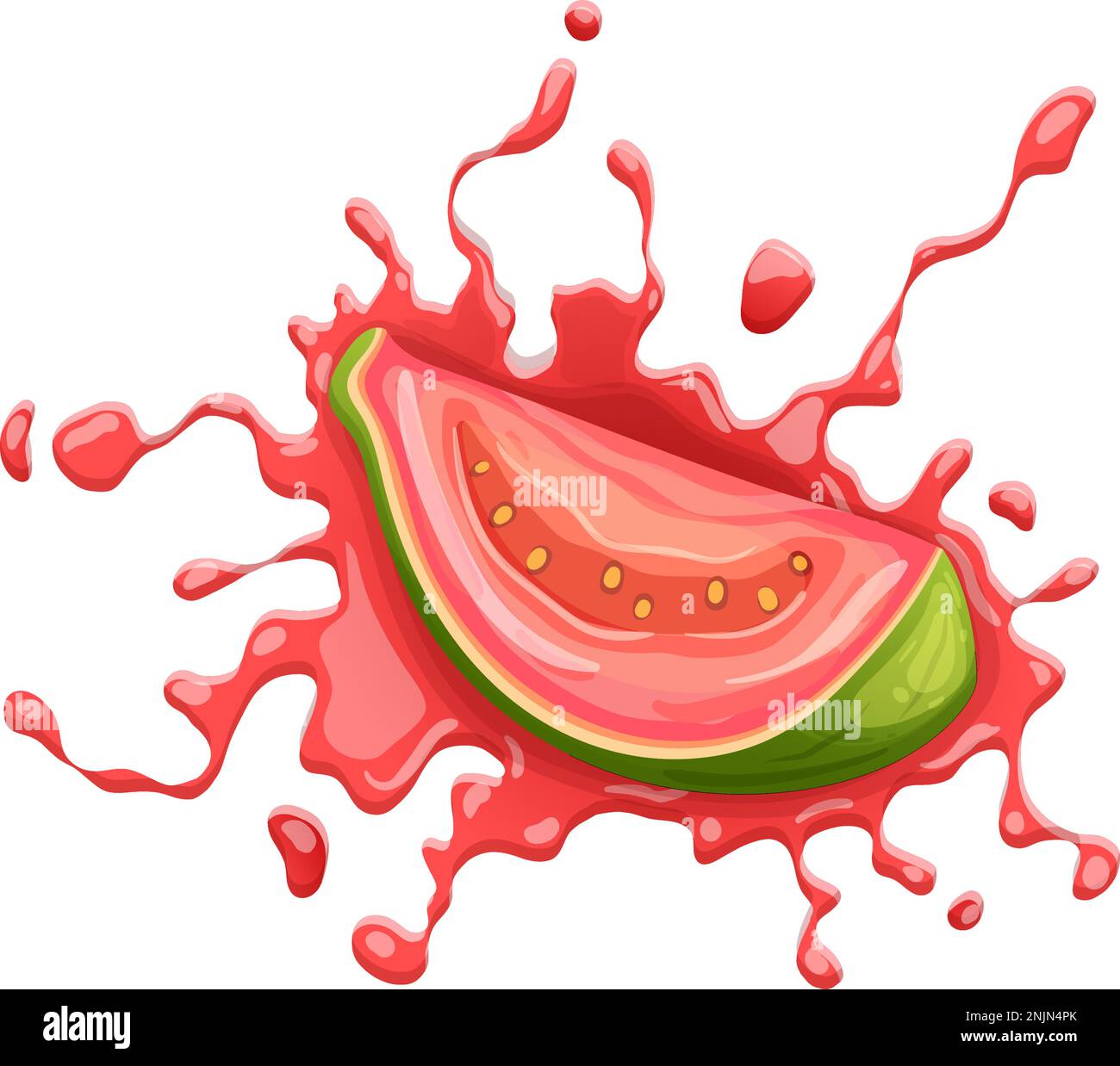 Guavas guava fruit Banque d'images vectorielles - Alamy