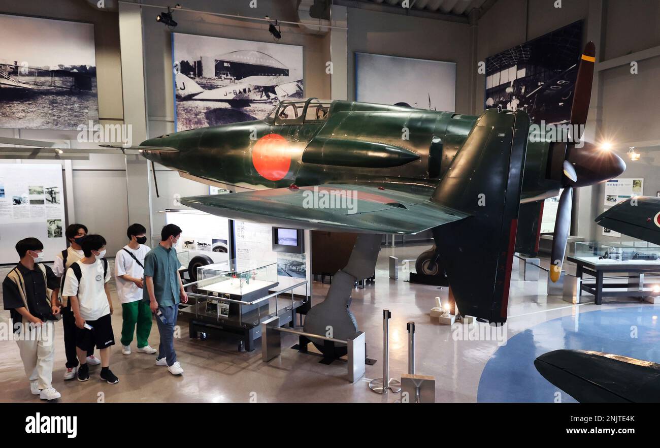 A full-scale model of Kyushu J7W Shinden is open to public at the ...