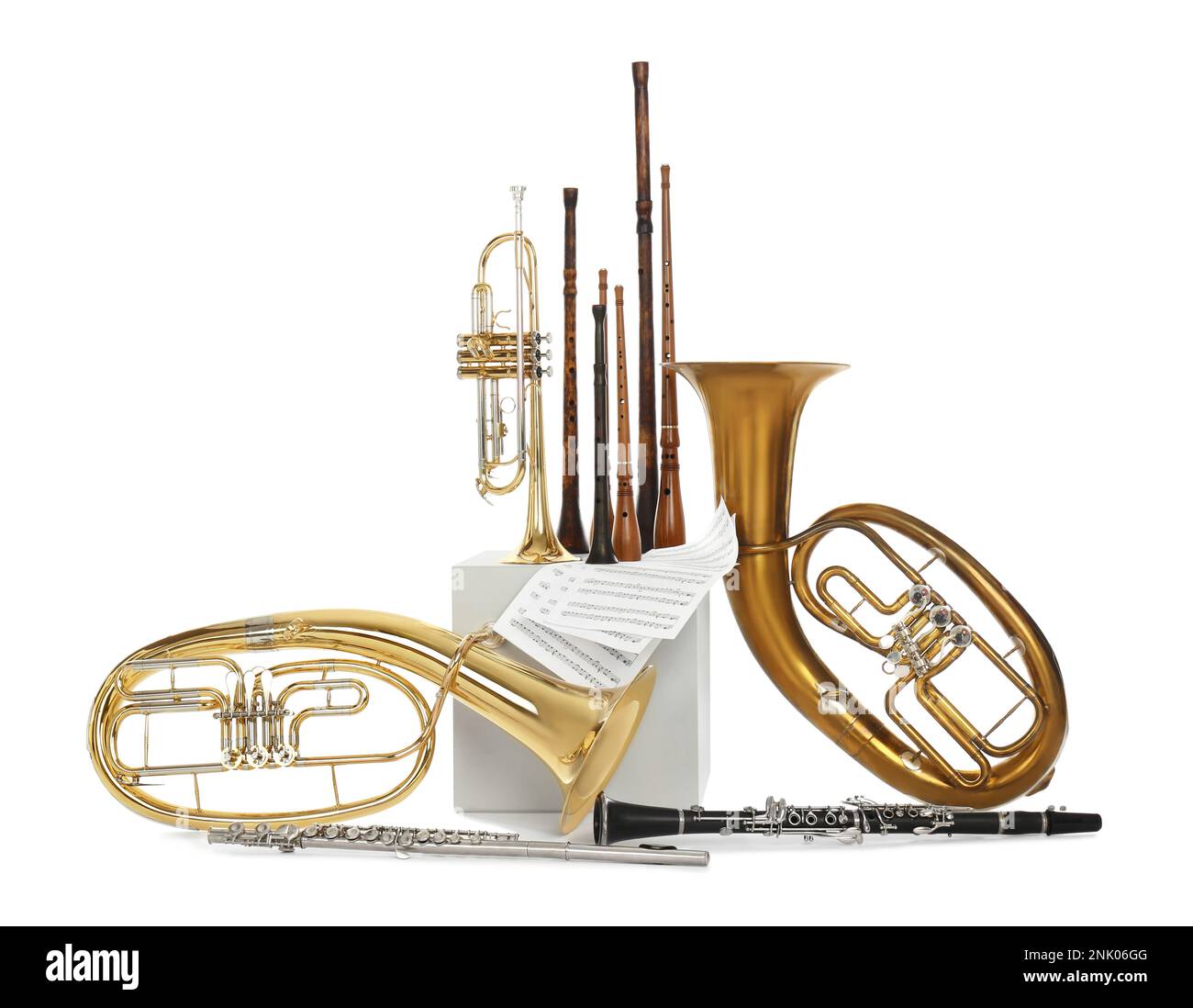 Instruments a vent Banque d'images détourées - Alamy