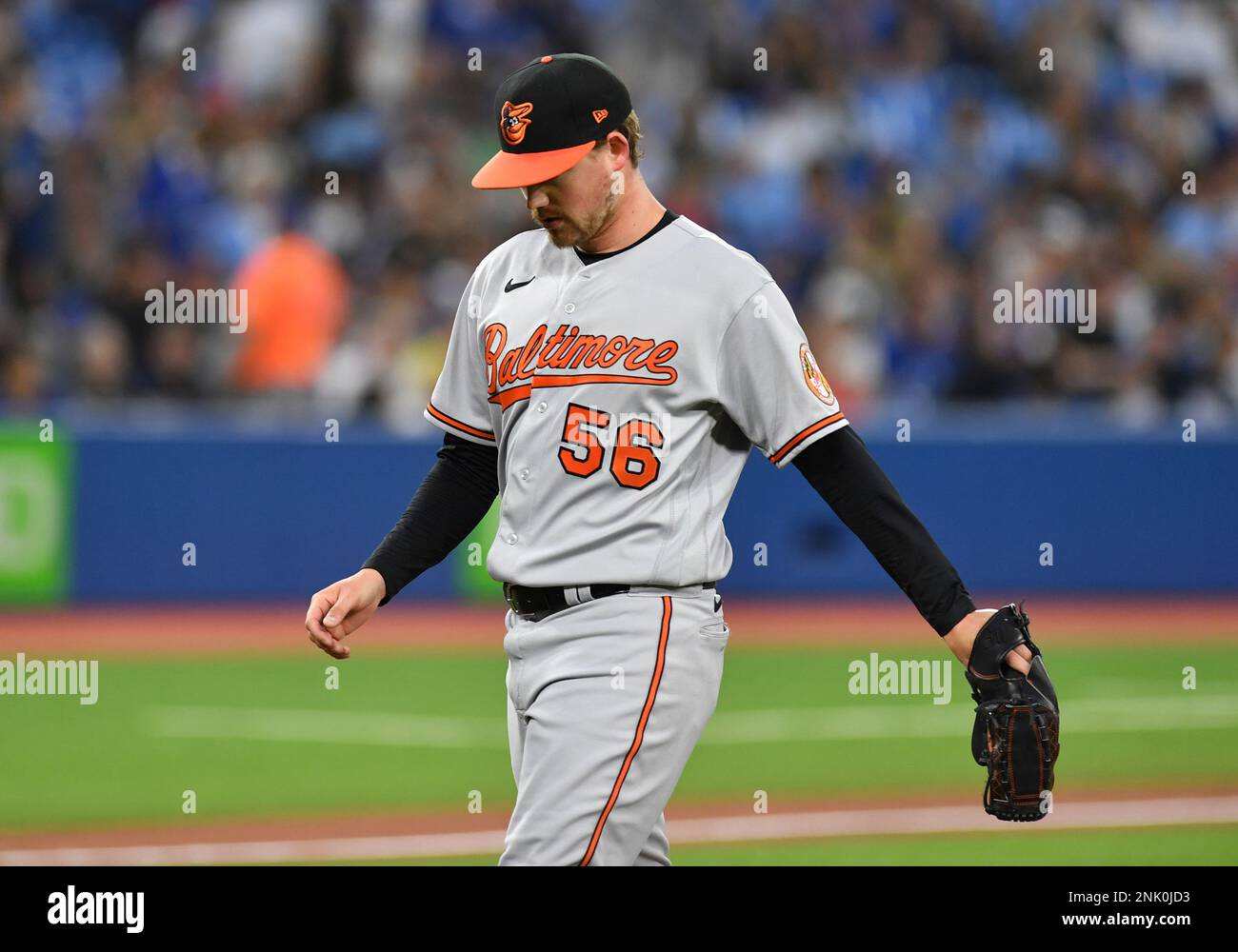 TORONTO, ON - JUNE 13: Baltimore Orioles starting pitcher Kyle Bradish ...