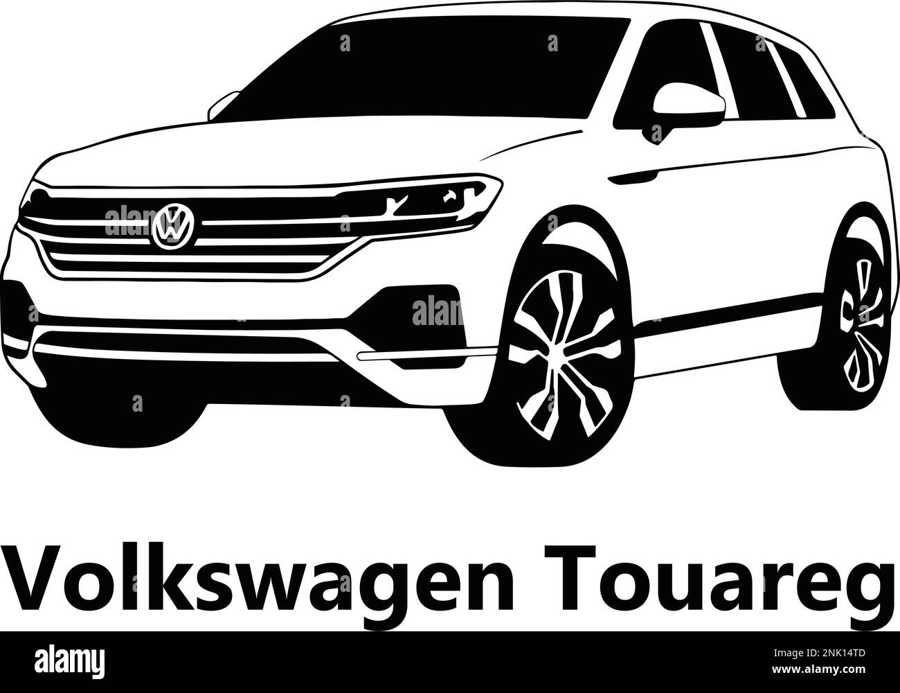 Volkswagen touareg Banque d'images vectorielles - Alamy