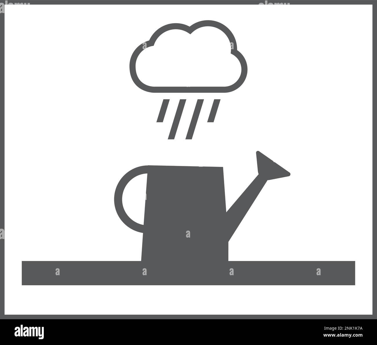 Pictogramme de récolte d'eau de pluie, économiser de l'eau Image ...