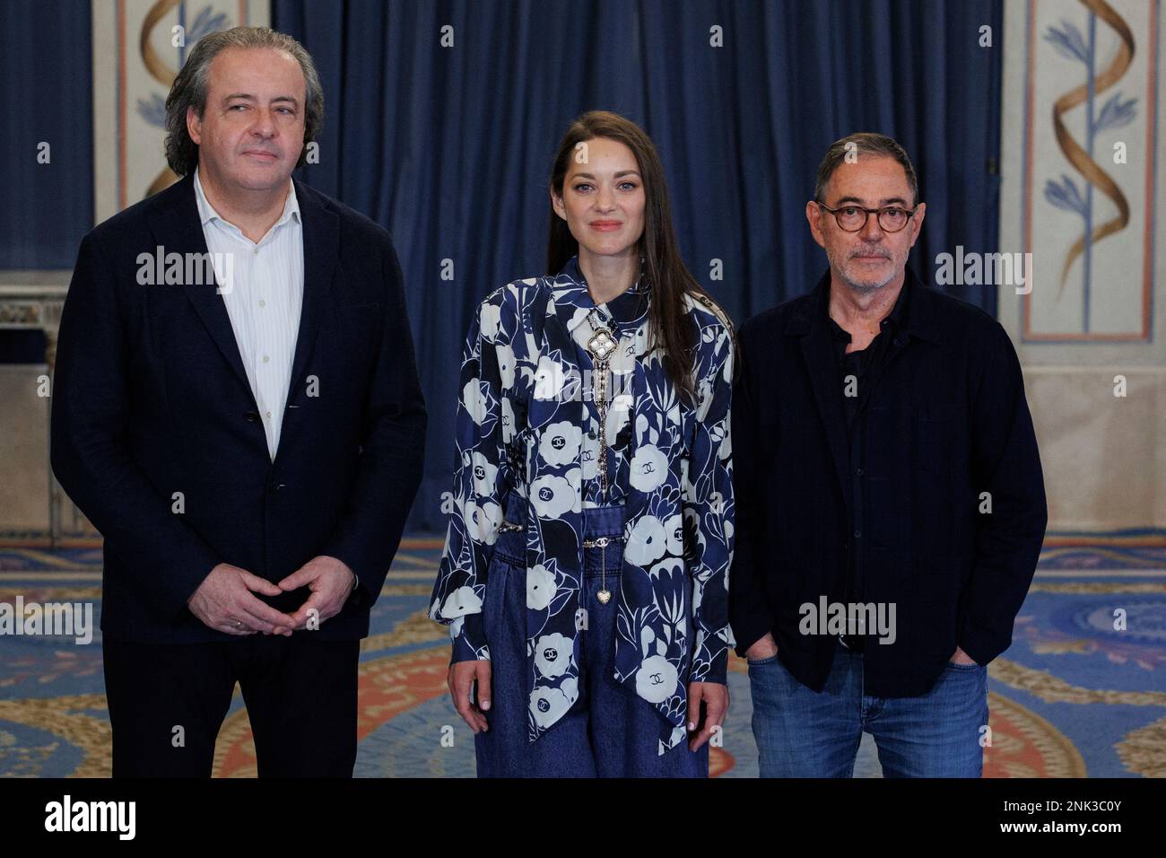 (L-R) Orchestra conductor Juanjo Mena; actress, singer, and composer ...