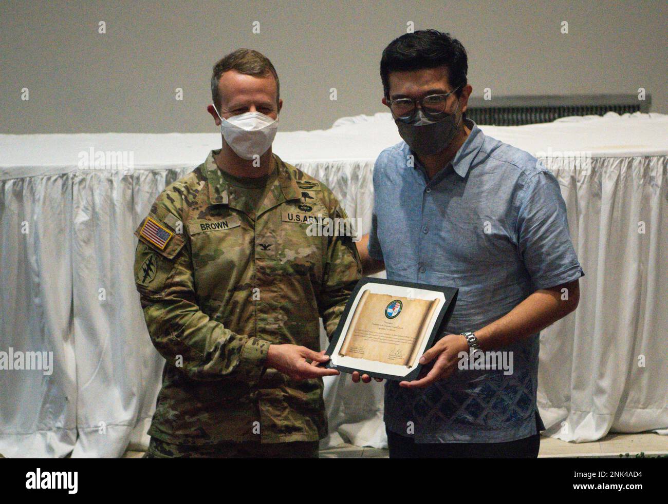 ÉTATS-UNIS Le colonel Phillip Brown Jr. De l'armée, commandant de la ...