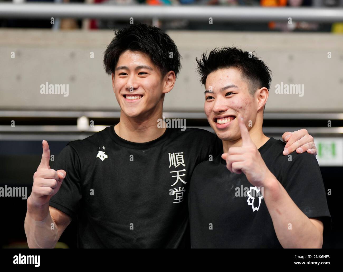 Daiki Hashimoto (L) 2020 Tokyo Olympic gold medalist celebrates with ...